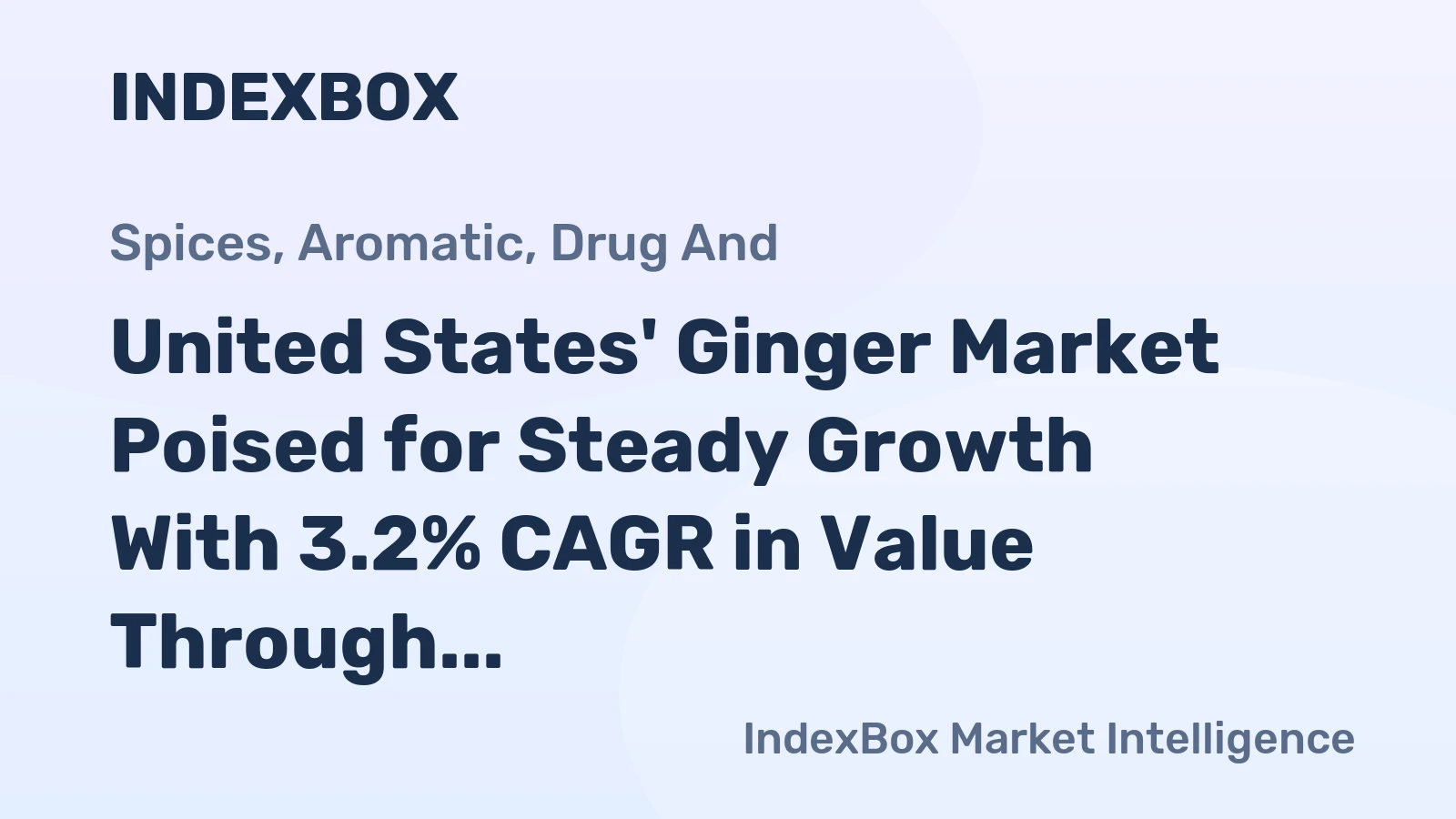United States' Ginger Market Poised for Steady Growth With 3.2% CAGR in Value Through 2035