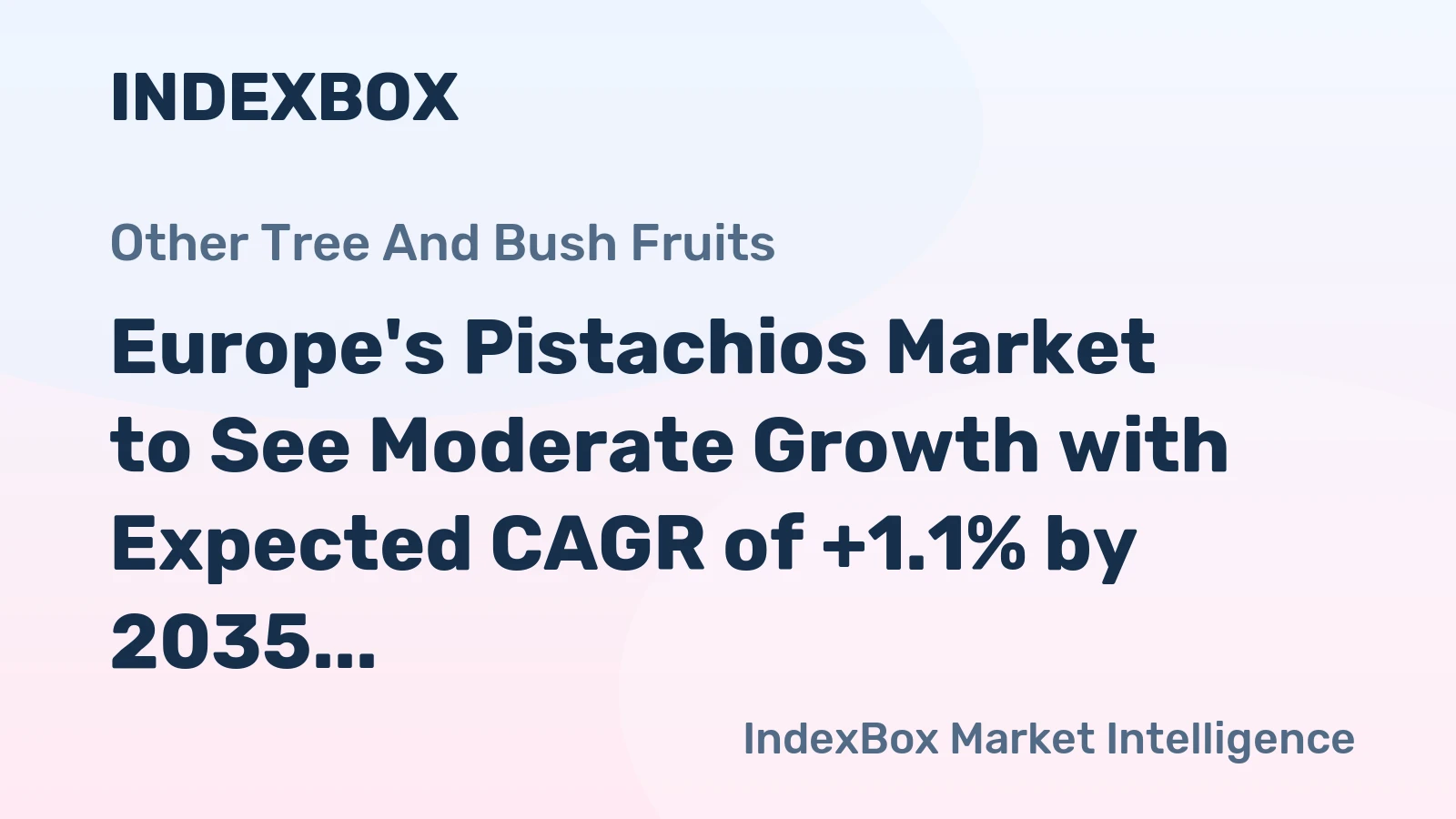 Europe's Pistachios Market to See Moderate Growth with Expected CAGR of +1.1% by 2035