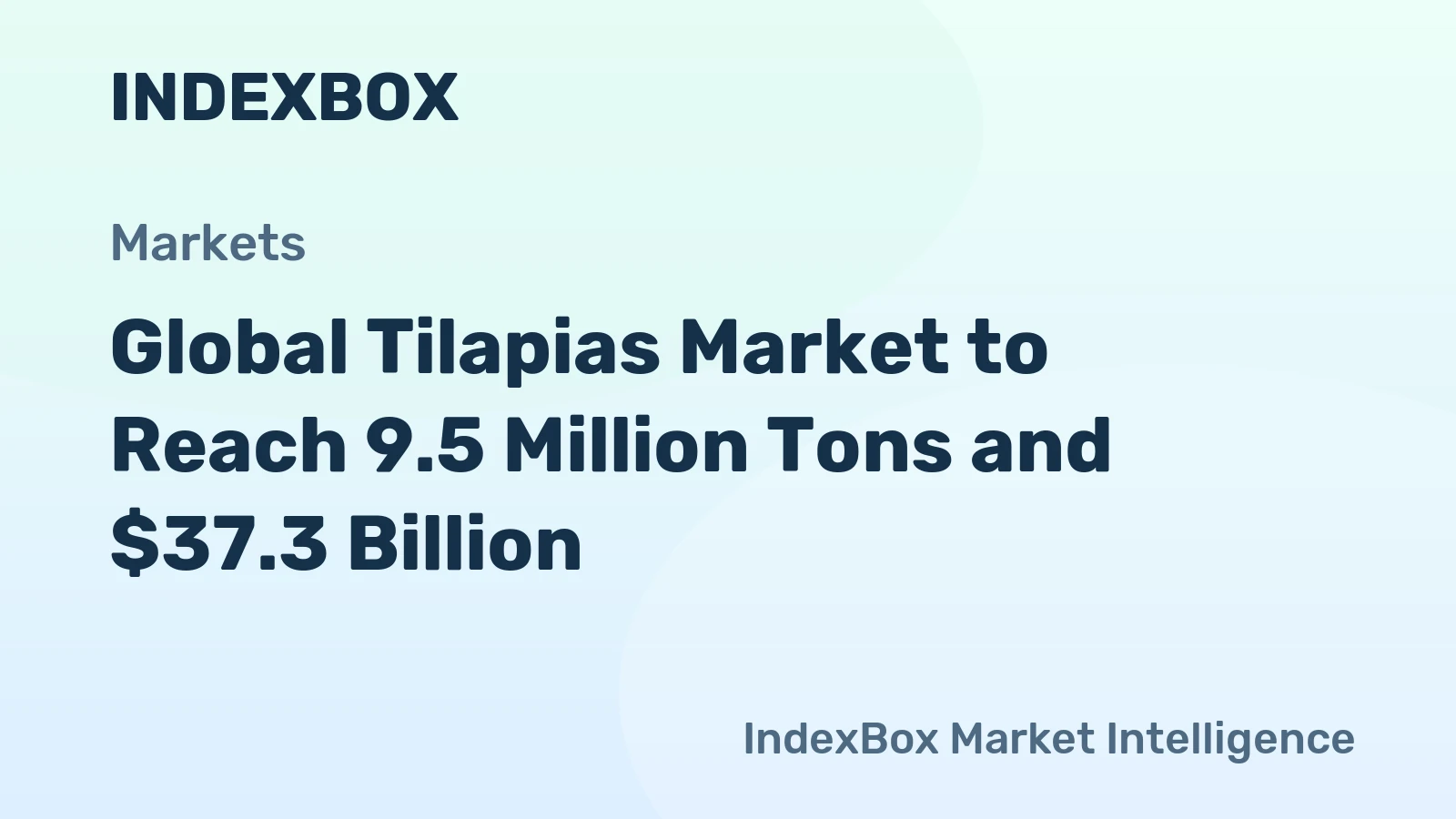 Global Tilapias Market to Reach 9.5 Million Tons and $37.3 Billion