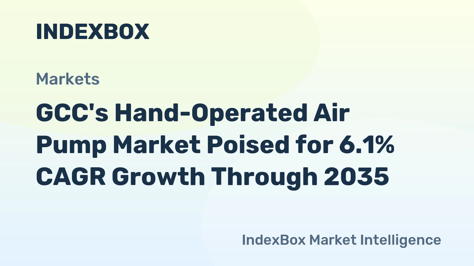 GCC's Hand-Operated Air Pump Market Poised for 6.1% CAGR Growth Through 2035