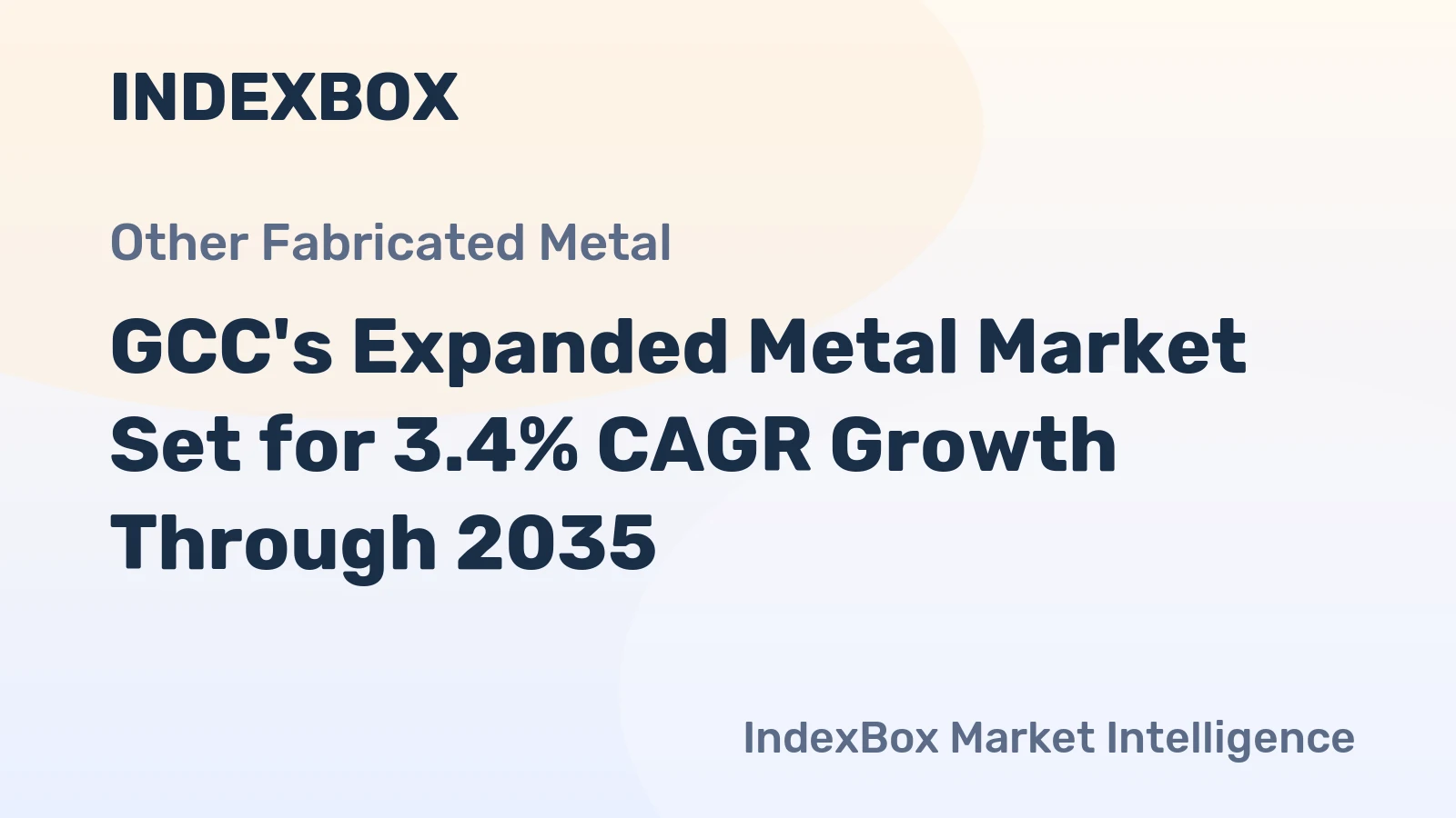 GCC's Expanded Metal Market Set for 3.4% CAGR Growth Through 2035