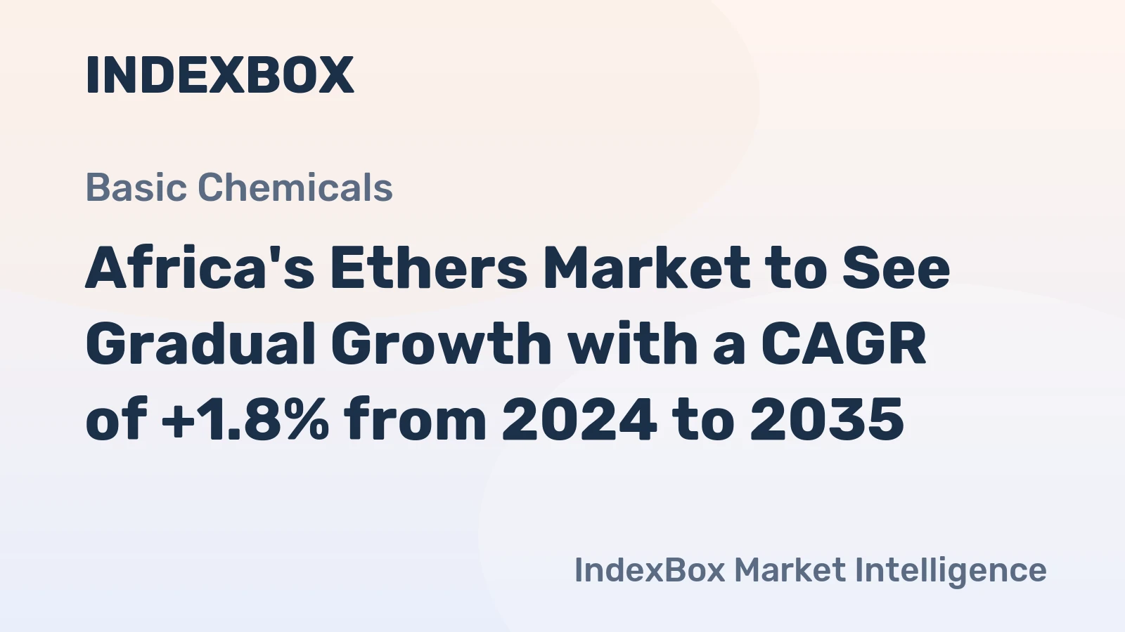 Africa's Ethers Market to See Gradual Growth with a CAGR of +1.8% from 2024 to 2035