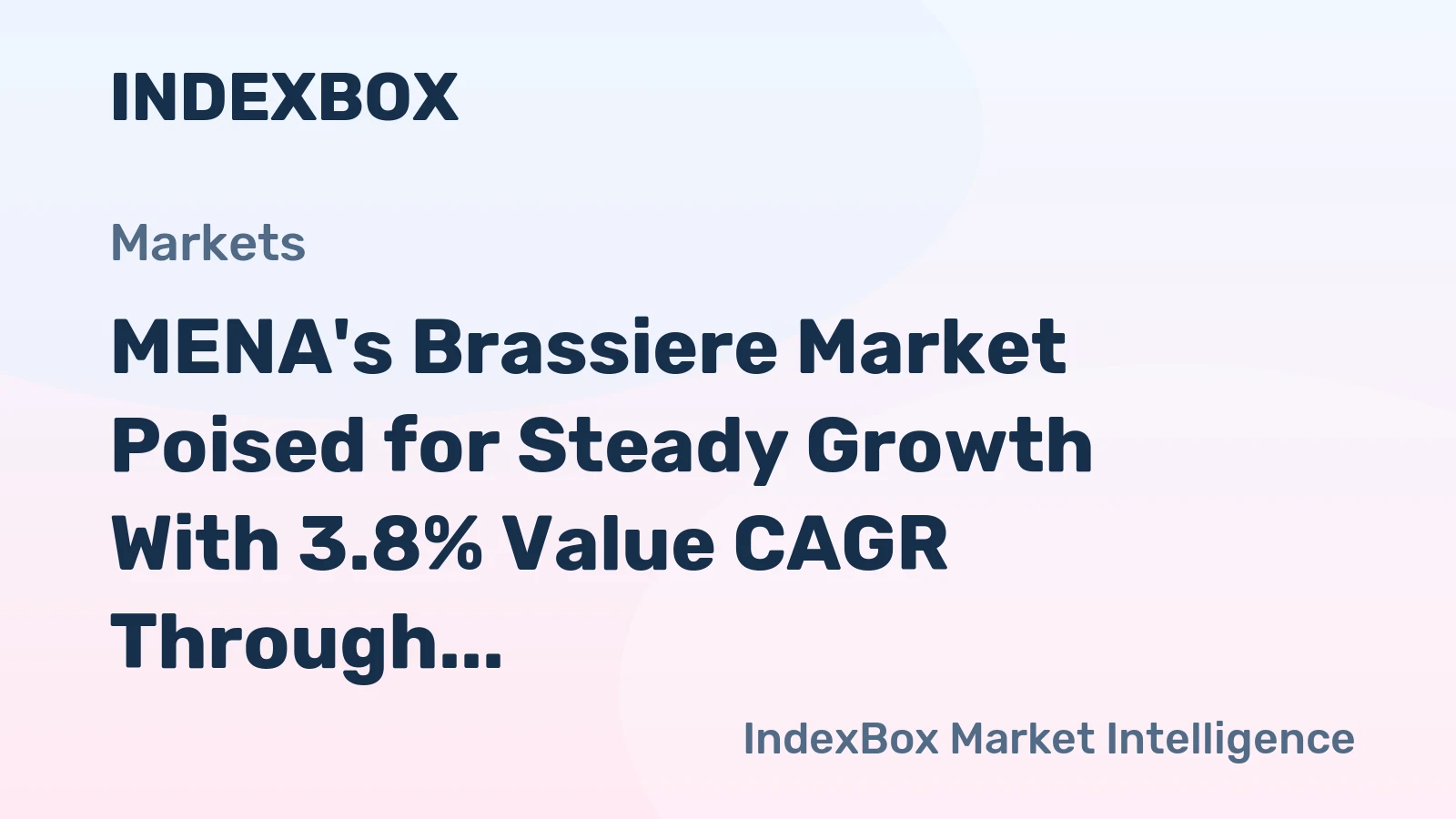 MENA's Brassiere Market Poised for Steady Growth With 3.8% Value CAGR Through 2035
