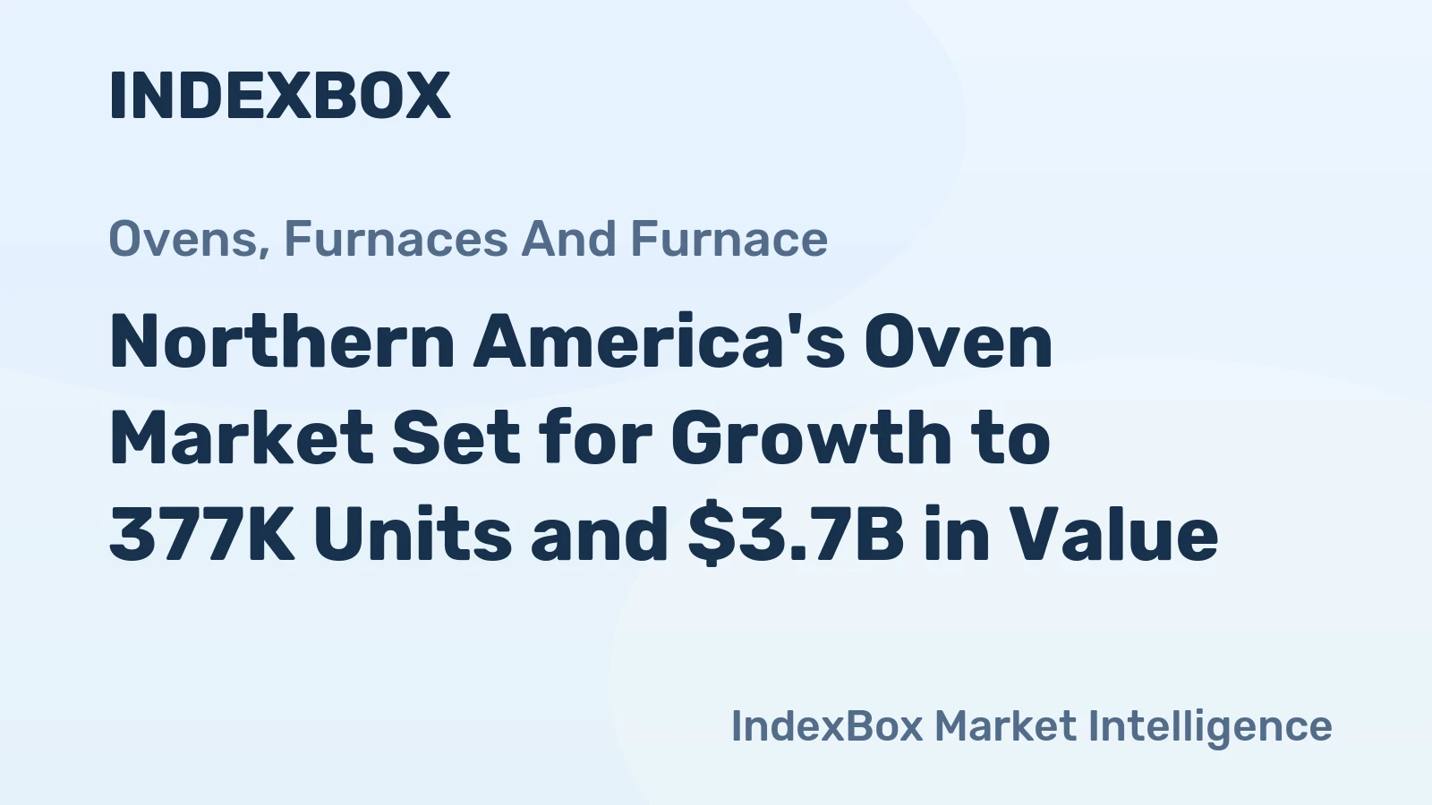 Northern America's Oven Market Set for Growth to 377K Units and $3.7B in Value