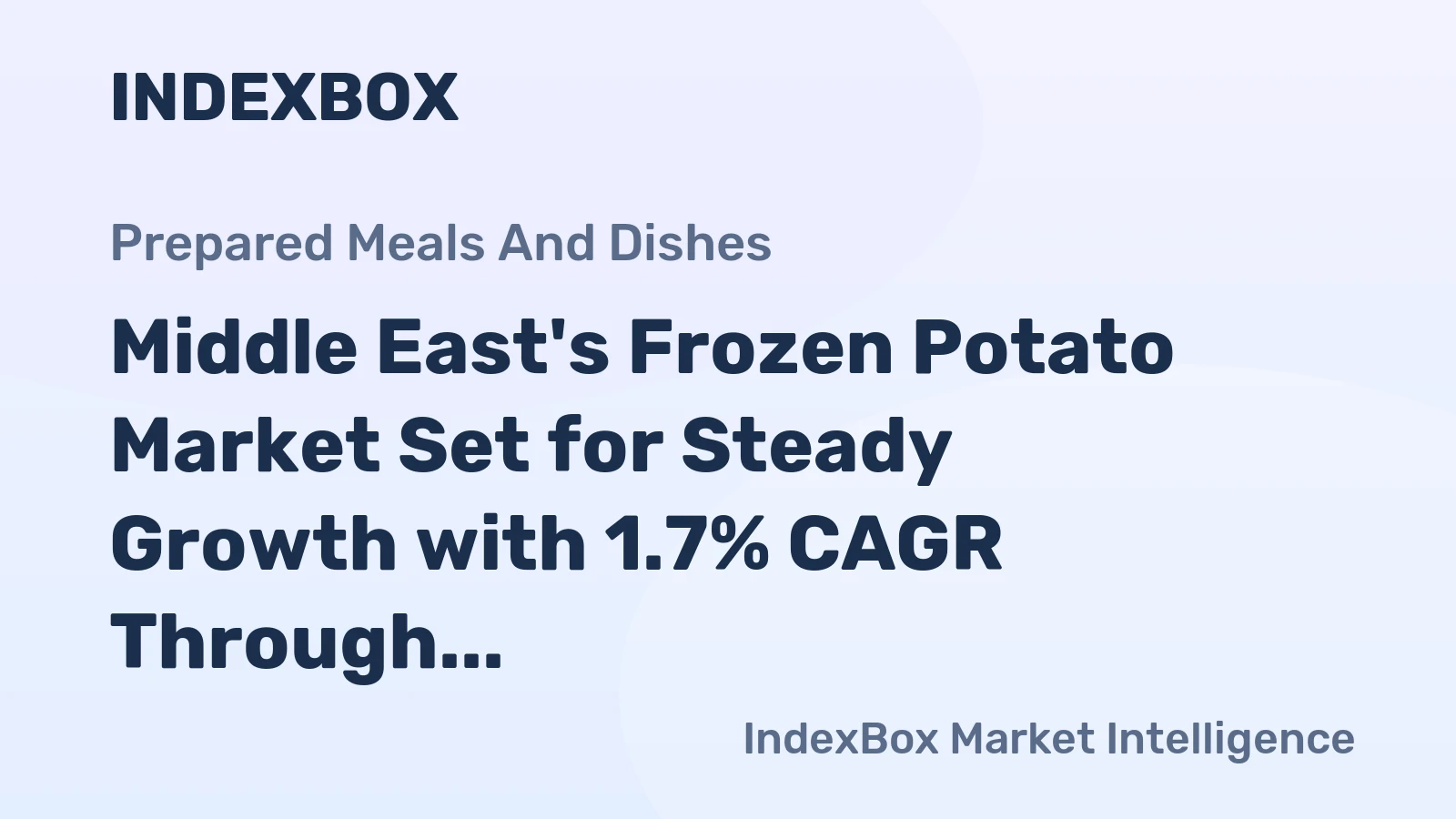 Middle East's Frozen Potato Market Set for Steady Growth with 1.7% CAGR Through 2035