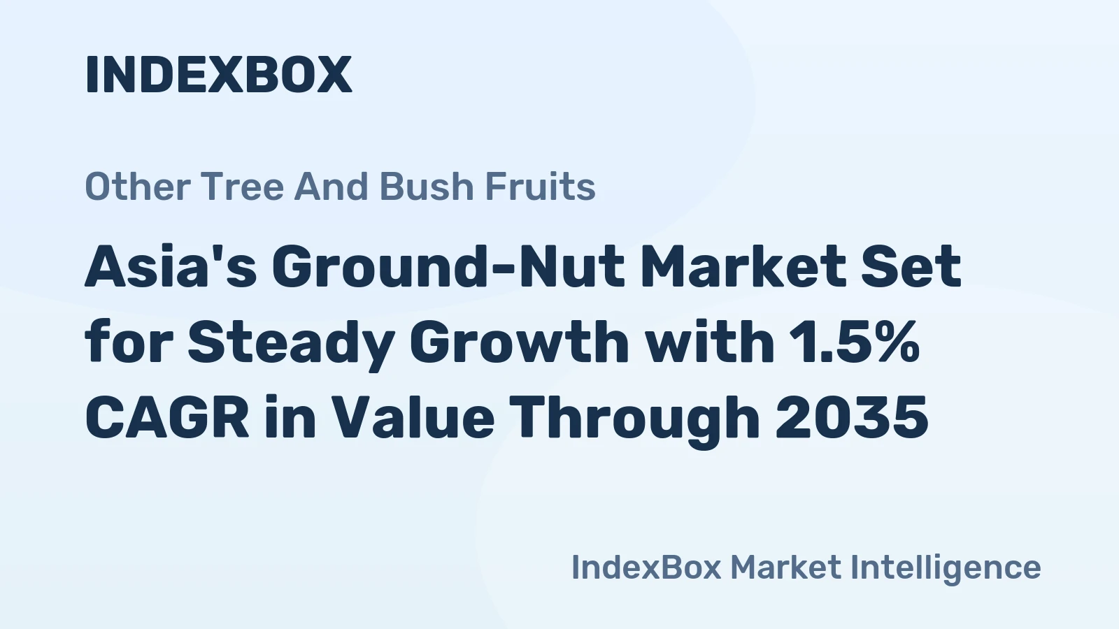 Asia's Ground-Nut Market Set for Steady Growth with 1.5% CAGR in Value Through 2035