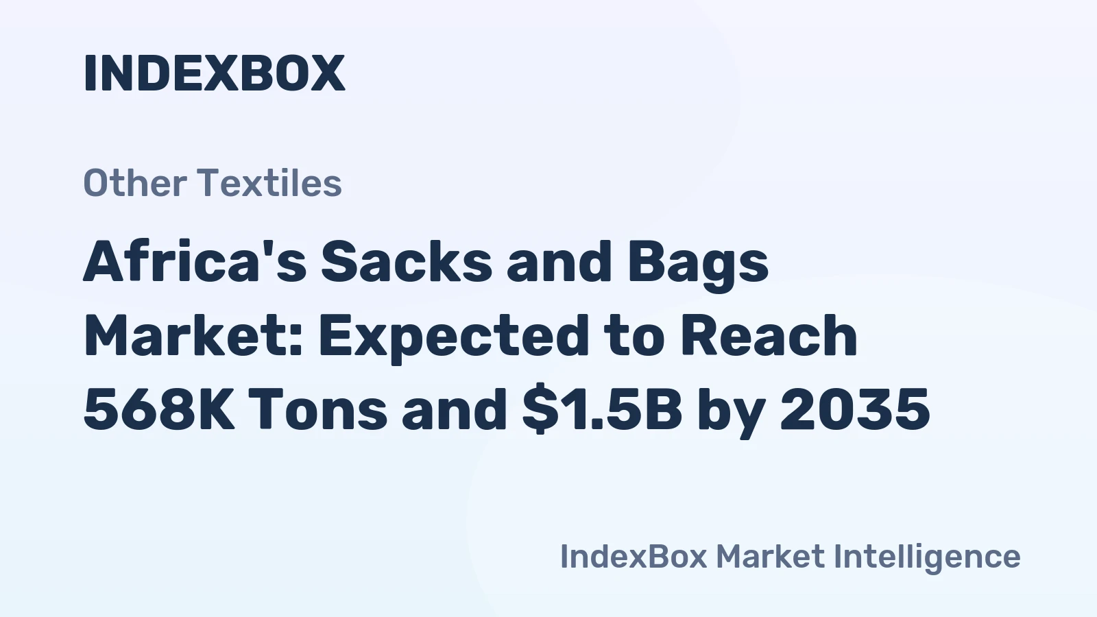 Africa's Sacks and Bags Market: Expected to Reach 568K Tons and $1.5B by 2035