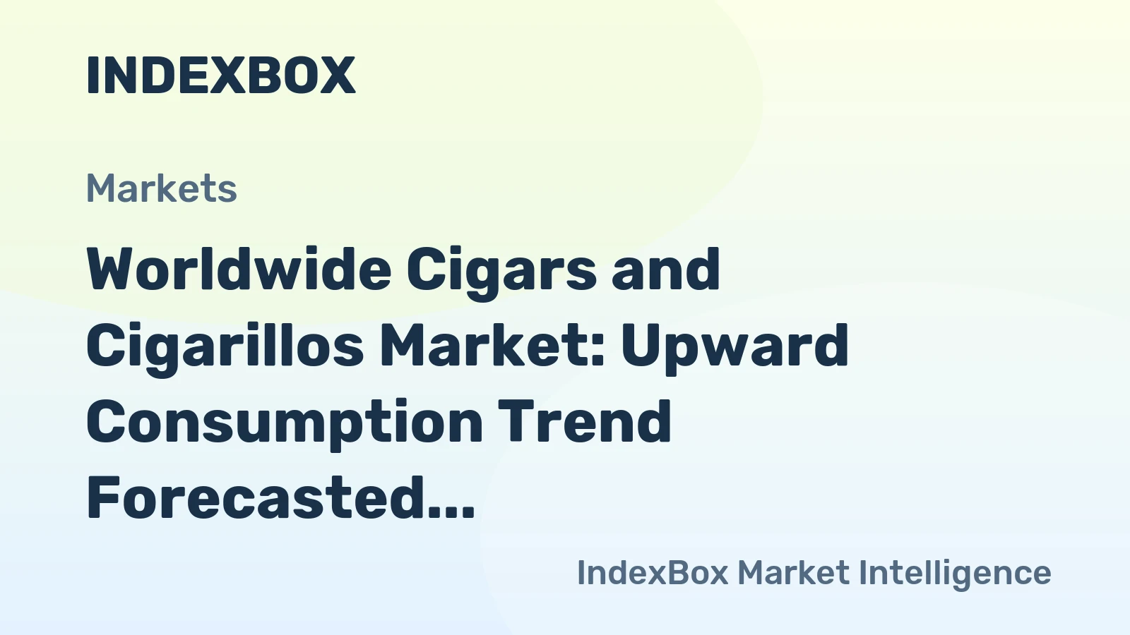 Worldwide Cigars and Cigarillos Market: Upward Consumption Trend Forecasted with 234M Tons in Volume and $16,385.6B in Value by 2035