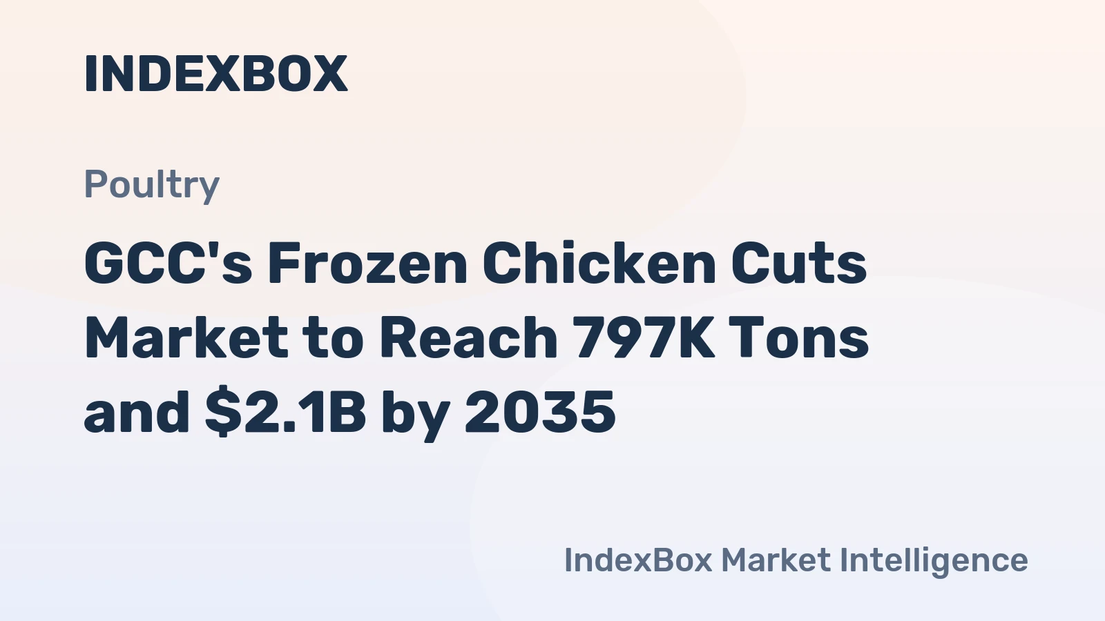 GCC's Frozen Chicken Cuts Market to Reach 797K Tons and $2.1B by 2035
