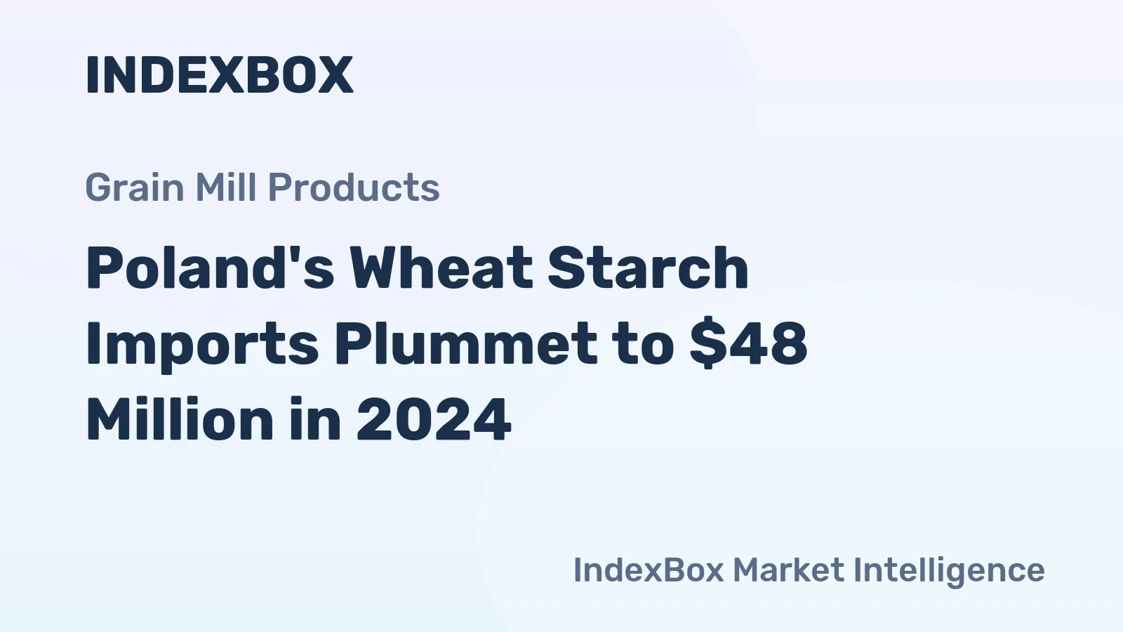 Poland's Wheat Starch Imports Plummet to $48 Million in 2024