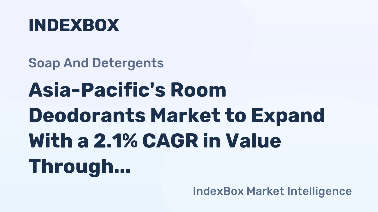 Asia-Pacific's Room Deodorants Market to Expand With a 2.1% CAGR in Value Through 2035