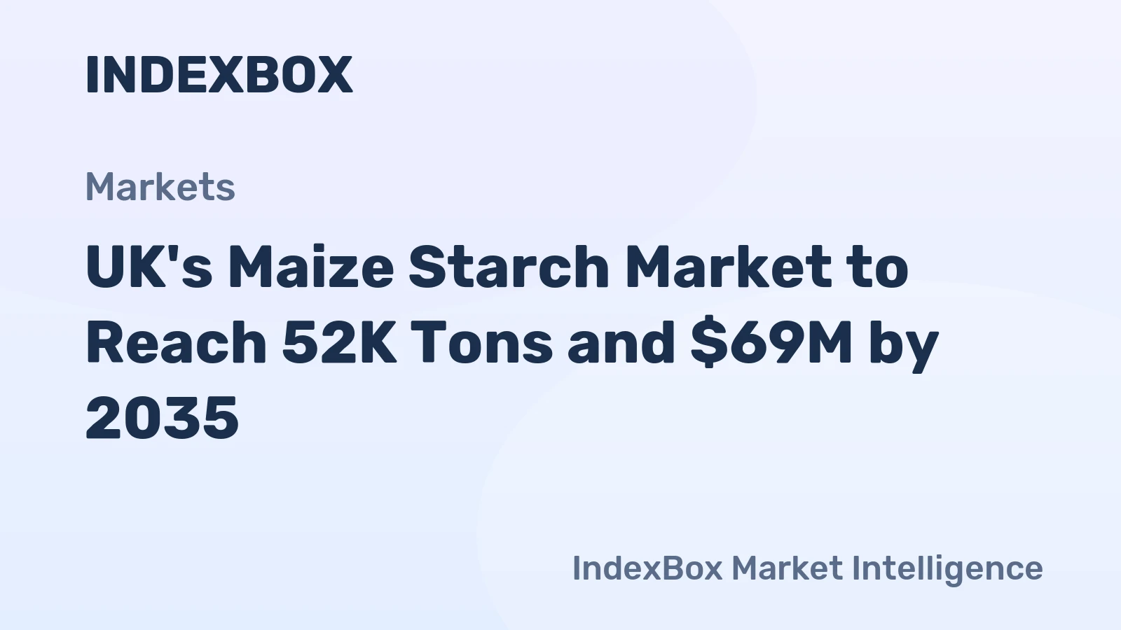 UK's Maize Starch Market to Reach 52K Tons and $69M by 2035