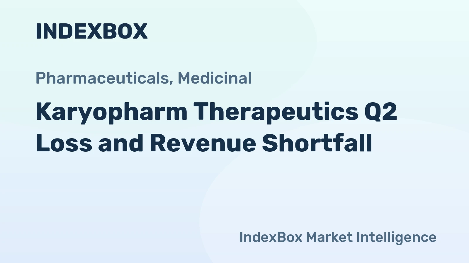Karyopharm Therapeutics Q2 Loss and Revenue Shortfall