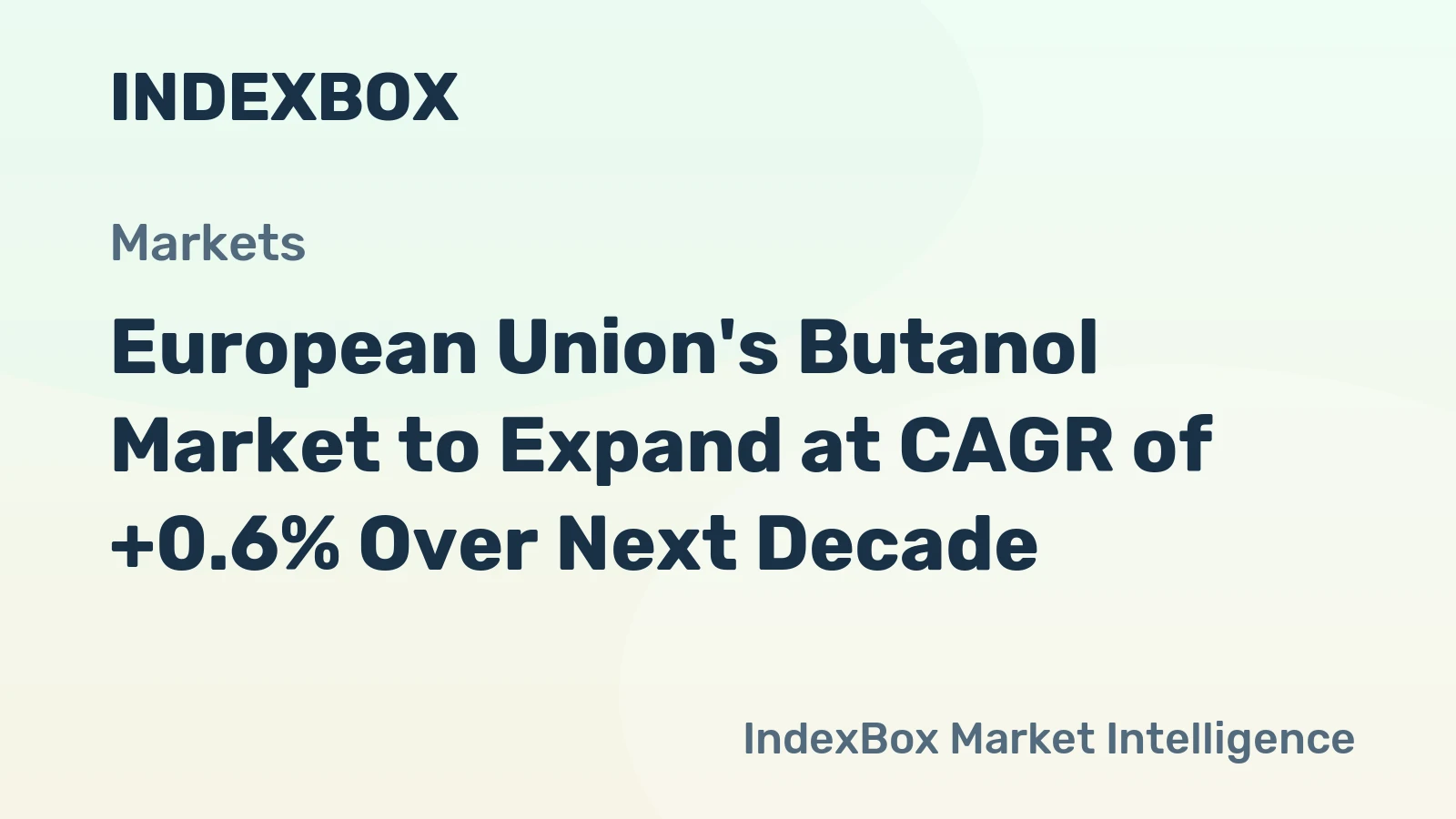 European Union's Butanol Market to Expand at CAGR of +0.6% Over Next Decade