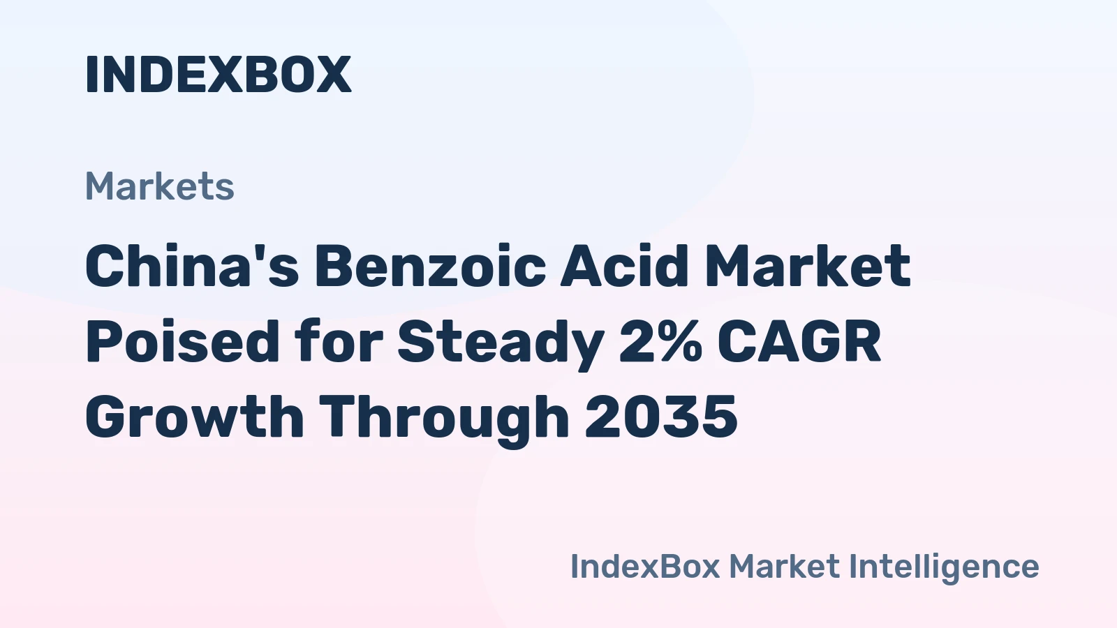 China's Benzoic Acid Market Poised for Steady 2% CAGR Growth Through 2035