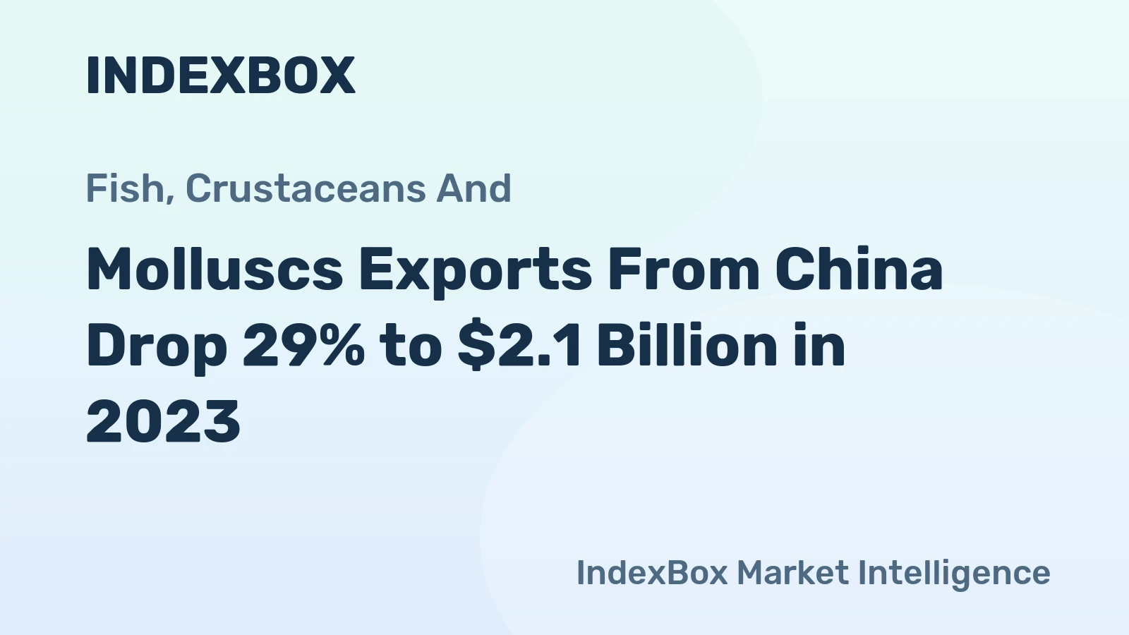 Molluscs Exports From China Drop 29% to $2.1 Billion in 2023