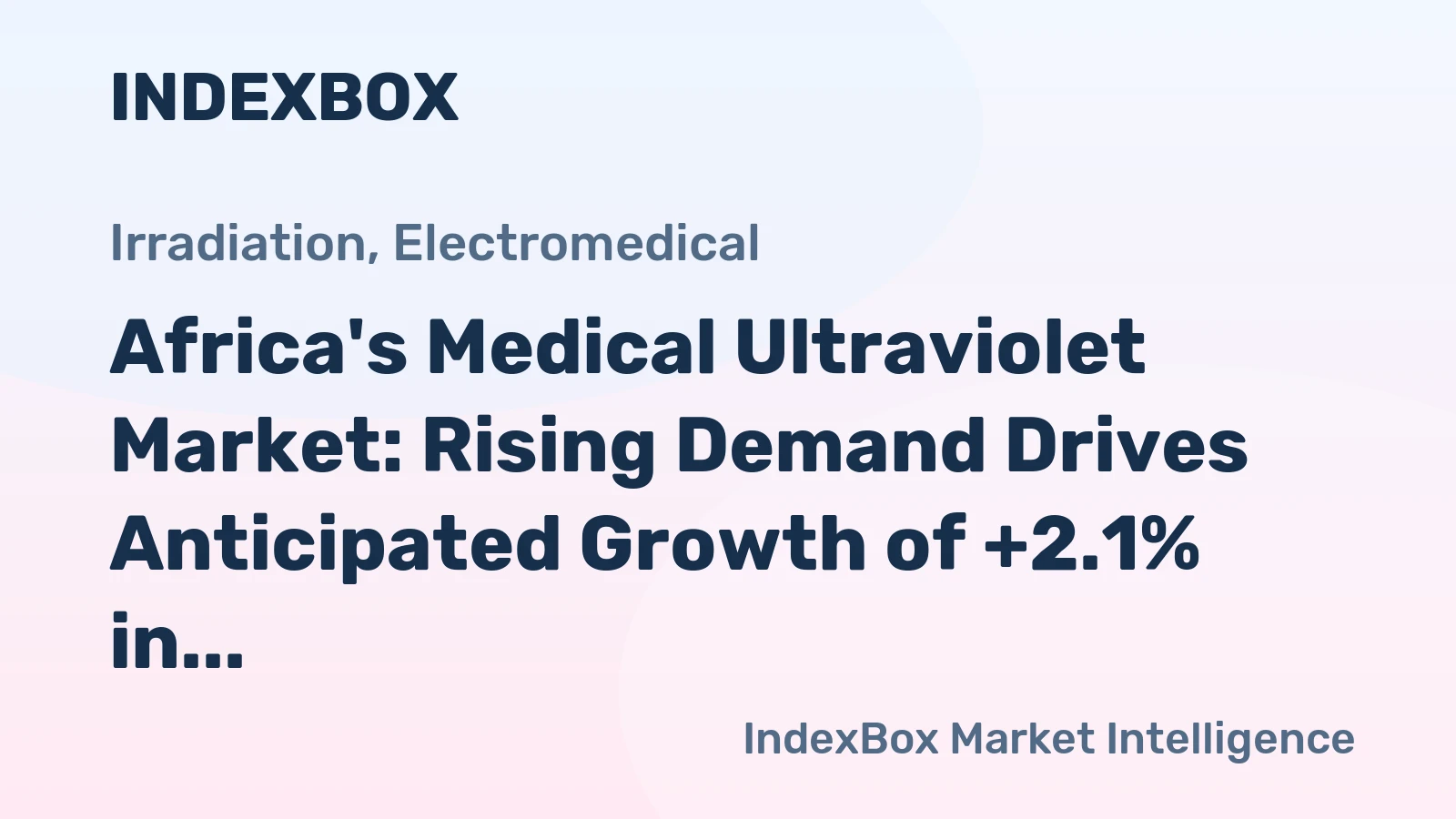 Africa's Medical Ultraviolet Market: Rising Demand Drives Anticipated Growth of +2.1% in Volume to 790 Tons and +1.2% in Value to $77M by 2035