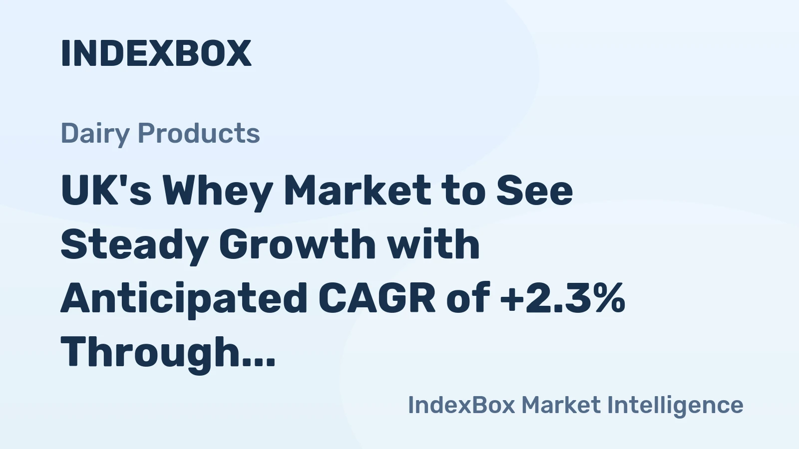 UK's Whey Market to See Steady Growth with Anticipated CAGR of +2.3% Through 2035