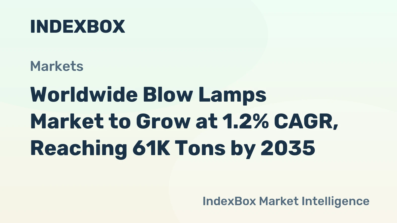 Worldwide Blow Lamps Market to Grow at 1.2% CAGR, Reaching 61K Tons by 2035