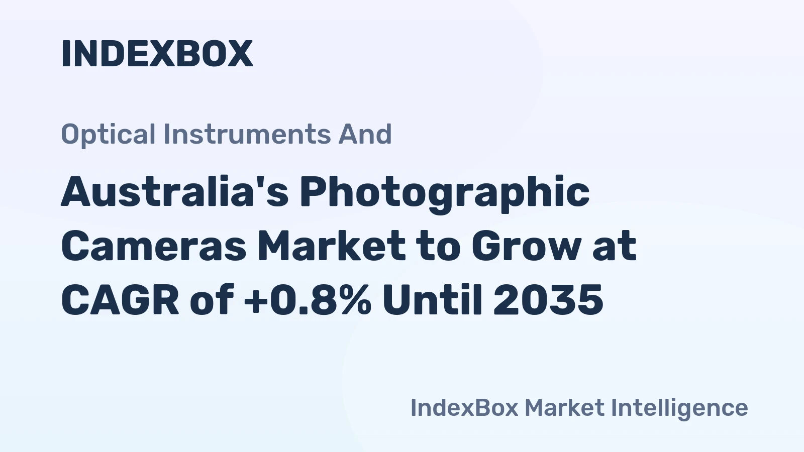 Australia's Photographic Cameras Market to Grow at CAGR of +0.8% Until 2035