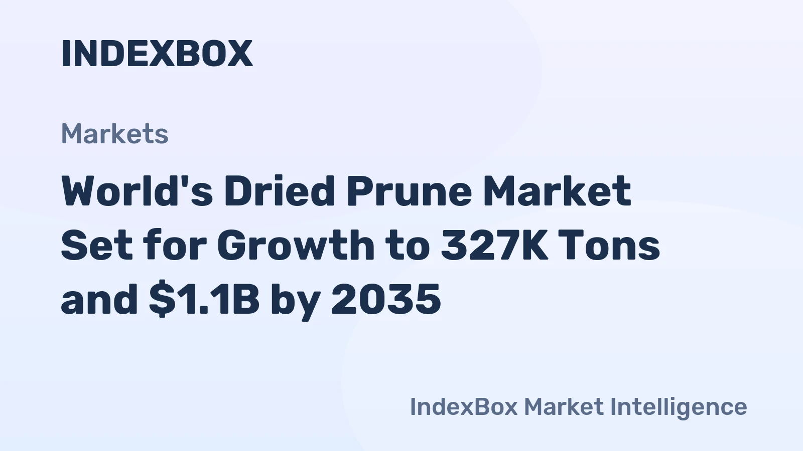 World's Dried Prune Market Set for Growth to 327K Tons and $1.1B by 2035