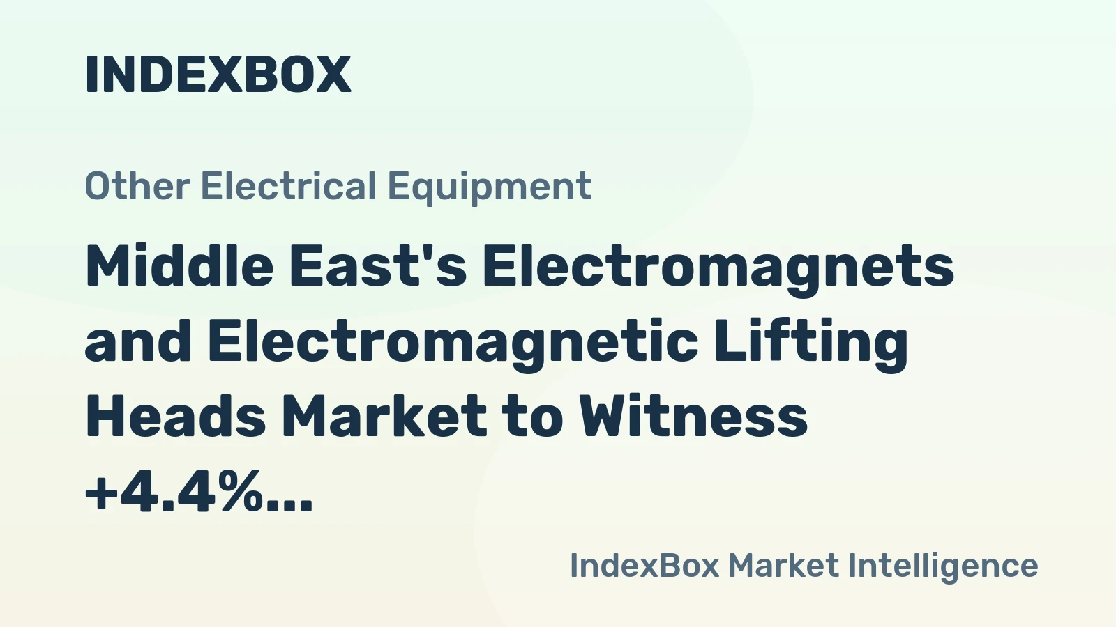 Middle East's Electromagnets and Electromagnetic Lifting Heads Market to Witness +4.4% CAGR Growth from 2024 to 2035