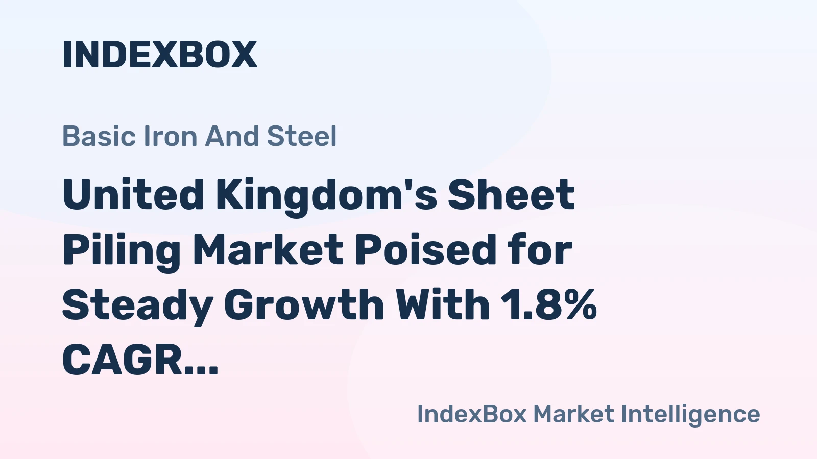 United Kingdom's Sheet Piling Market Poised for Steady Growth With 1.8% CAGR Through 2035