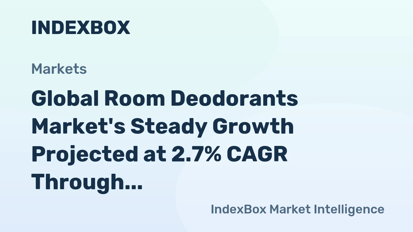 Global Room Deodorants Market's Steady Growth Projected at 2.7% CAGR Through 2035