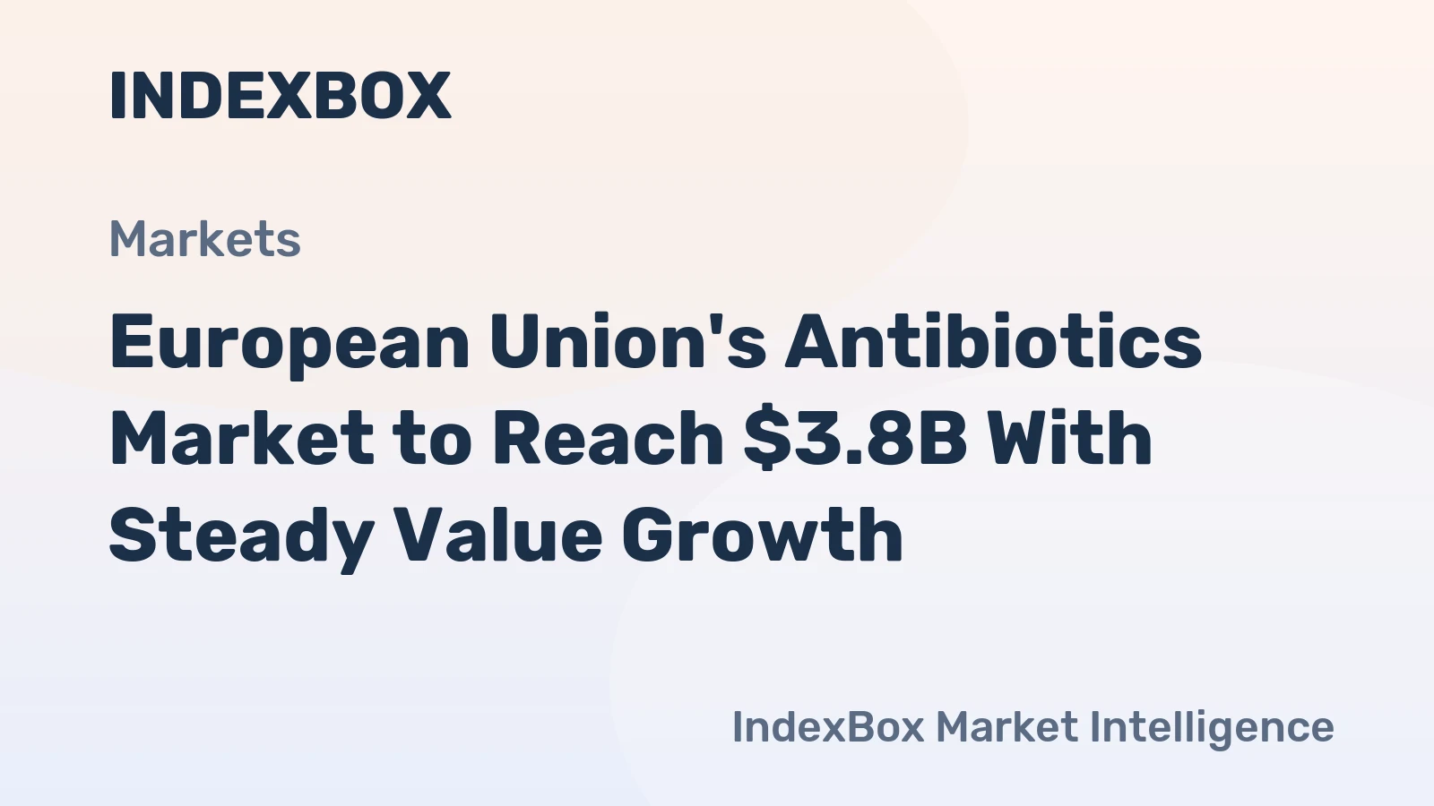 European Union's Antibiotics Market to Reach $3.8B With Steady Value Growth