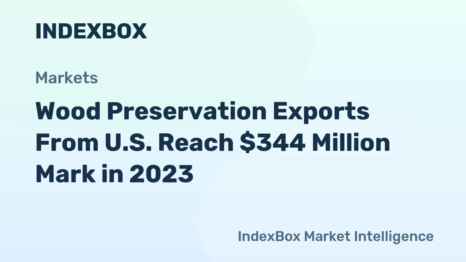 Wood Preservation Exports From U.S. Reach $344 Million Mark in 2023