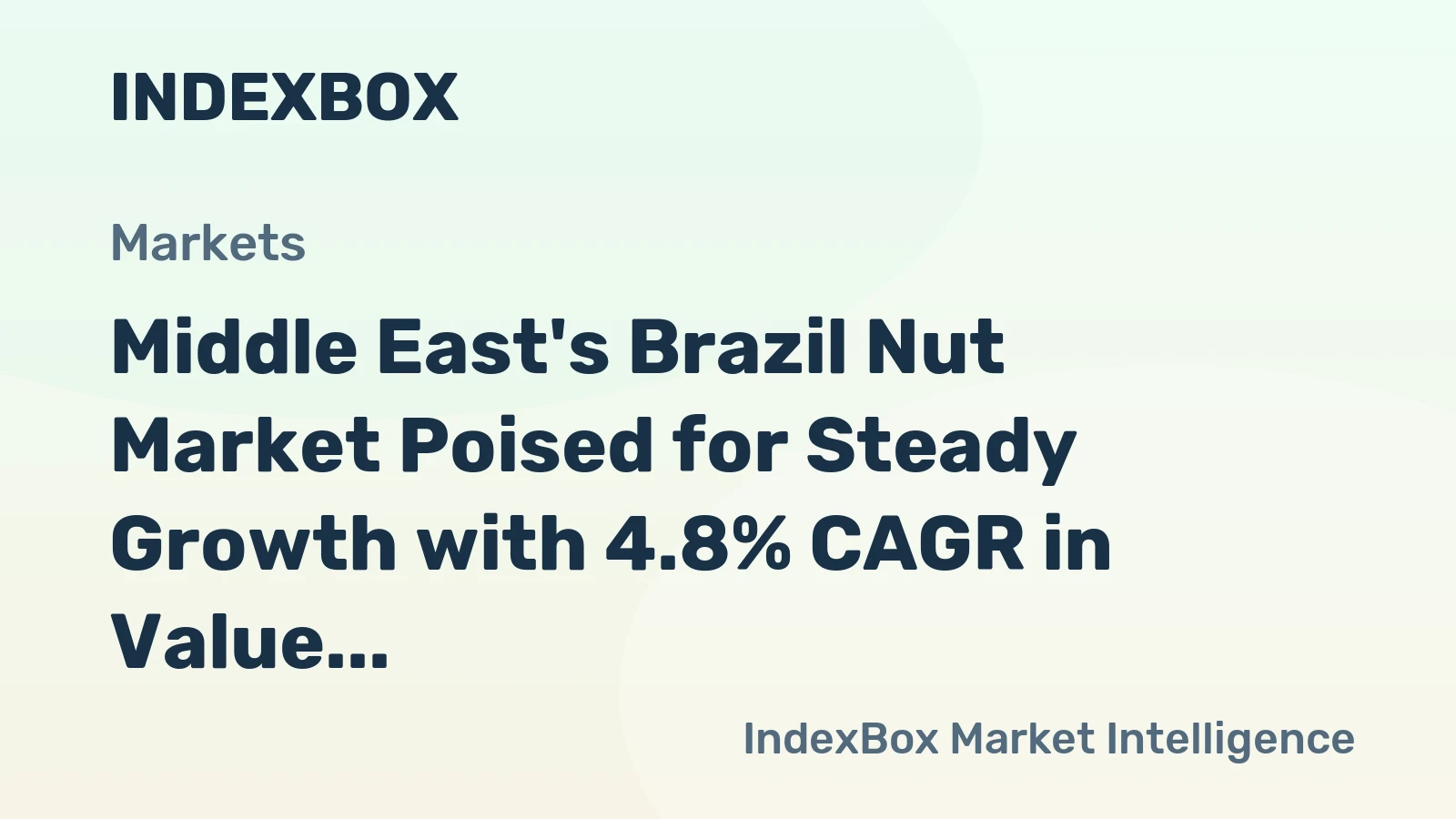 Middle East's Brazil Nut Market Poised for Steady Growth with 4.8% CAGR in Value