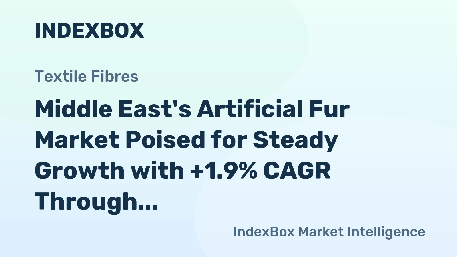 Middle East's Artificial Fur Market Poised for Steady Growth with +1.9% CAGR Through 2035
