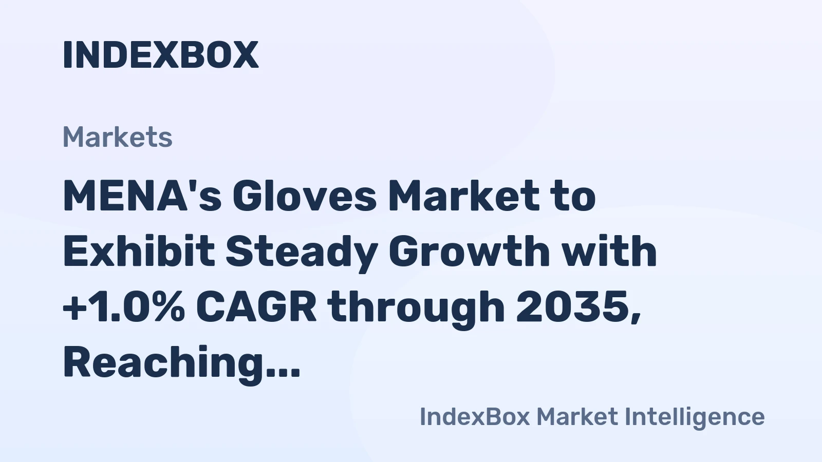 MENA's Gloves Market to Exhibit Steady Growth with +1.0% CAGR through 2035, Reaching $7.3B in Value