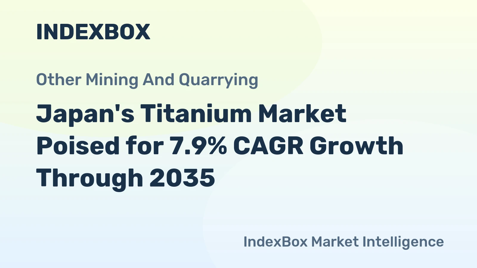 Japan's Titanium Market Poised for 7.9% CAGR Growth Through 2035