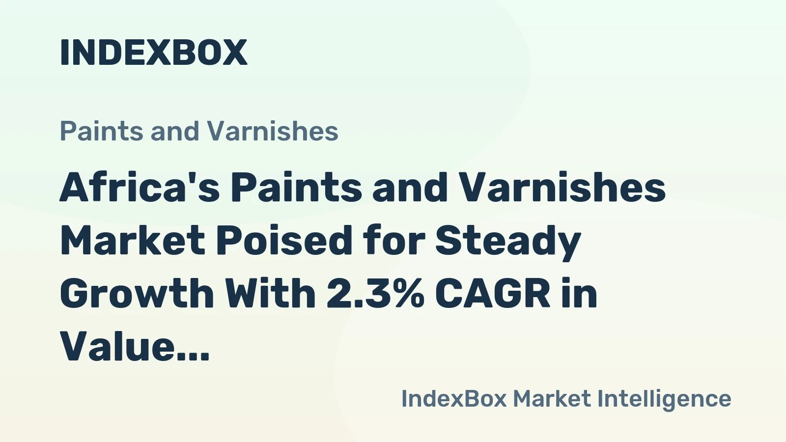 Africa's Paints and Varnishes Market Poised for Steady Growth With 2.3% CAGR in Value Through 2035