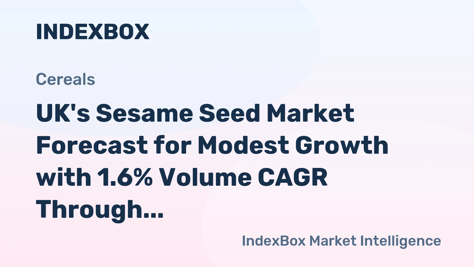 UK's Sesame Seed Market Forecast for Modest Growth with 1.6% Volume CAGR Through 2035