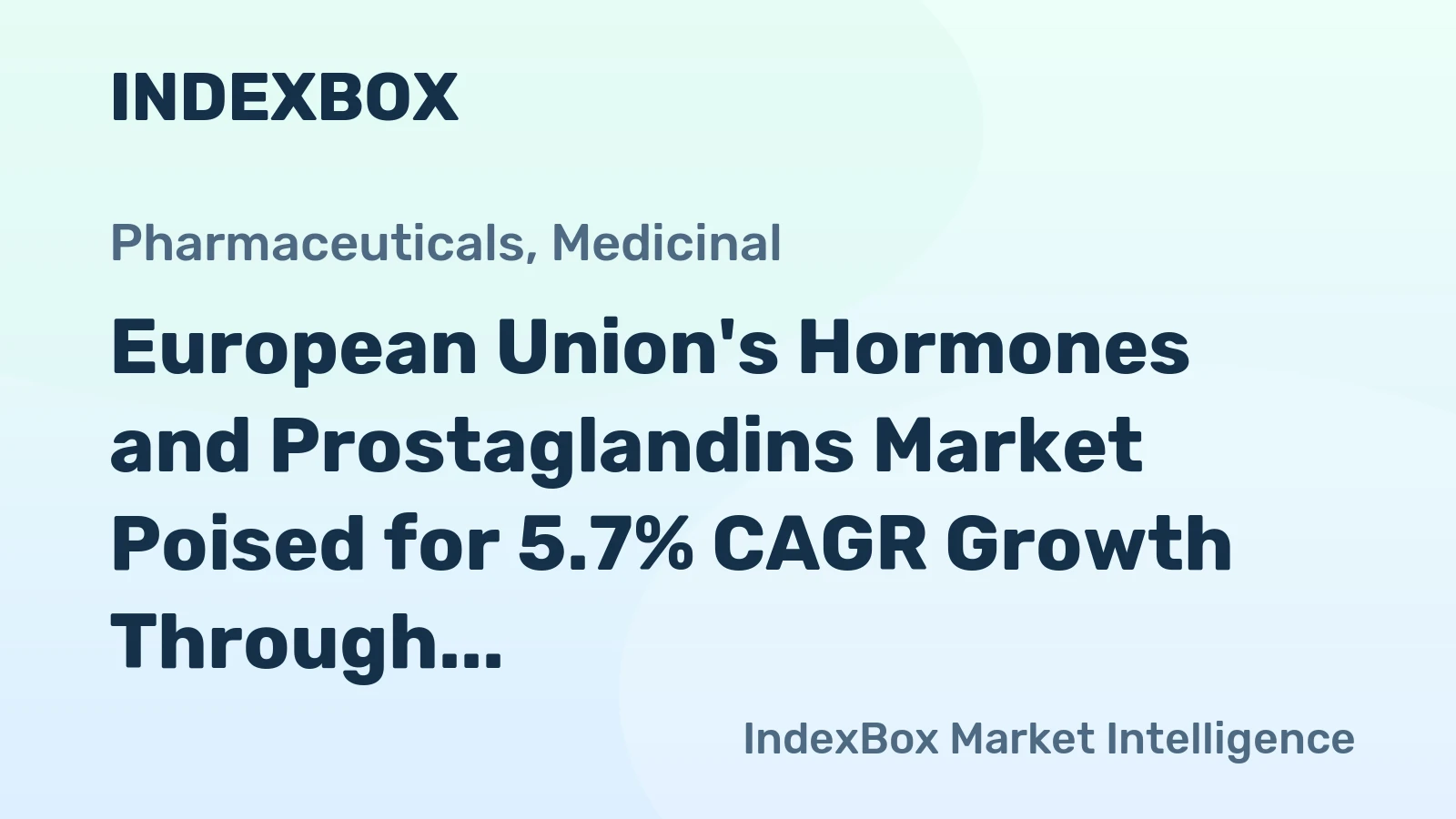 European Union's Hormones and Prostaglandins Market Poised for 5.7% CAGR Growth Through 2035