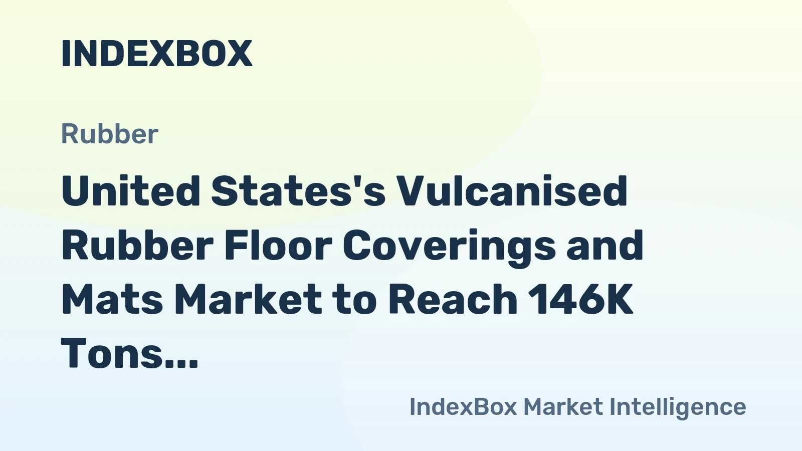 United States's Vulcanised Rubber Floor Coverings and Mats Market to Reach 146K Tons by 2035, Valued at $342M