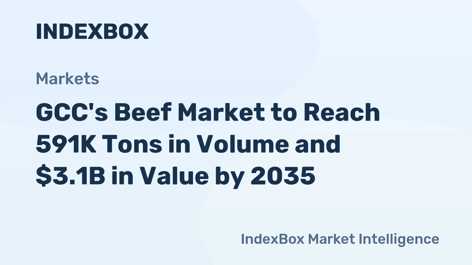 GCC's Beef Market to Reach 591K Tons in Volume and $3.1B in Value by 2035