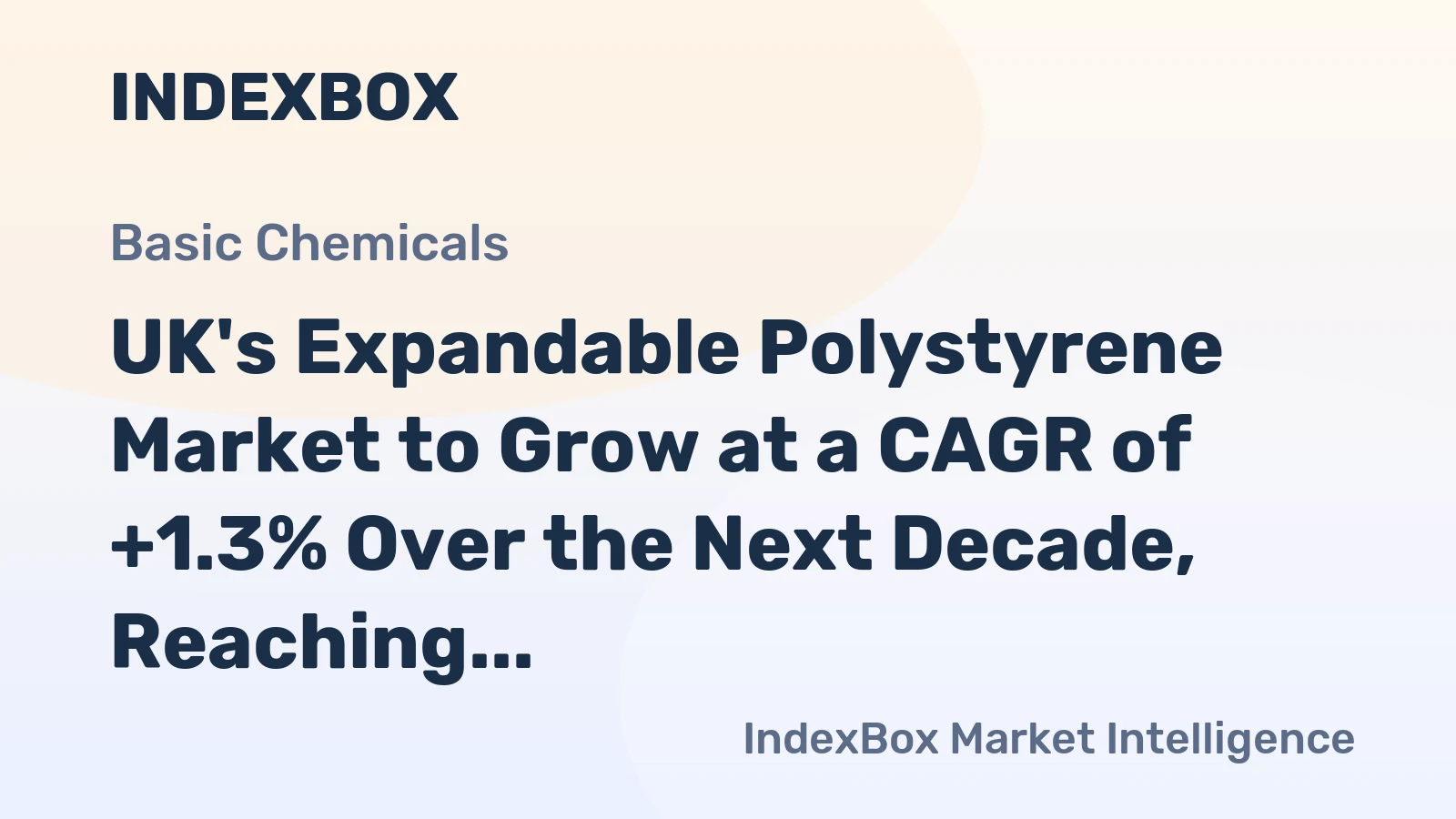 UK's Expandable Polystyrene Market to Grow at a CAGR of +1.3% Over the Next Decade, Reaching $237M by 2035