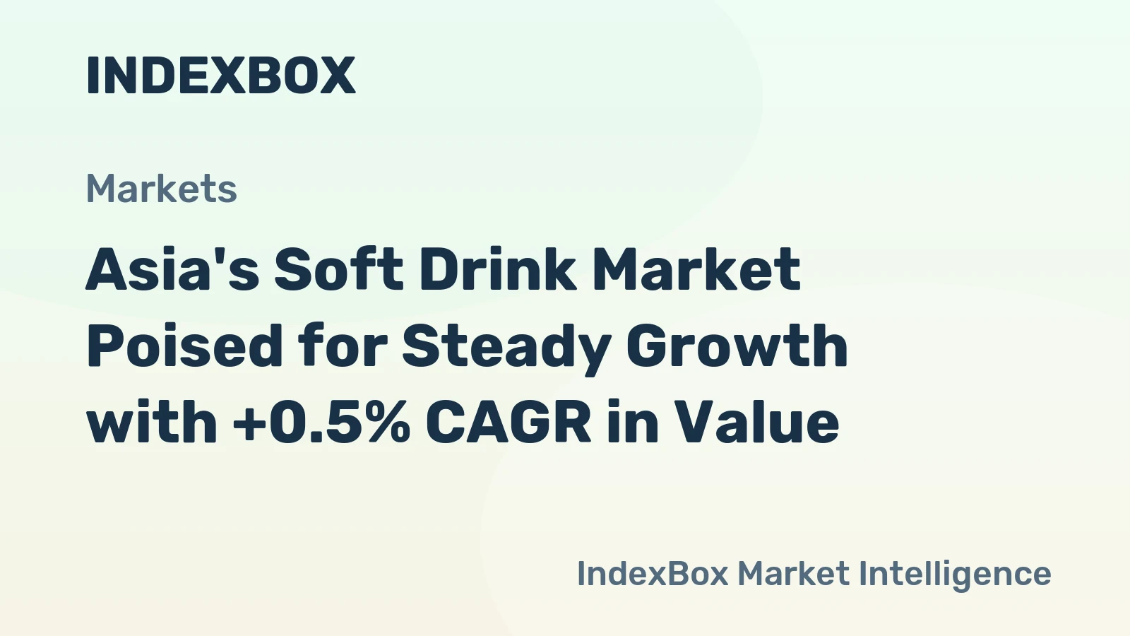 Asia's Soft Drink Market Poised for Steady Growth with +0.5% CAGR in Value