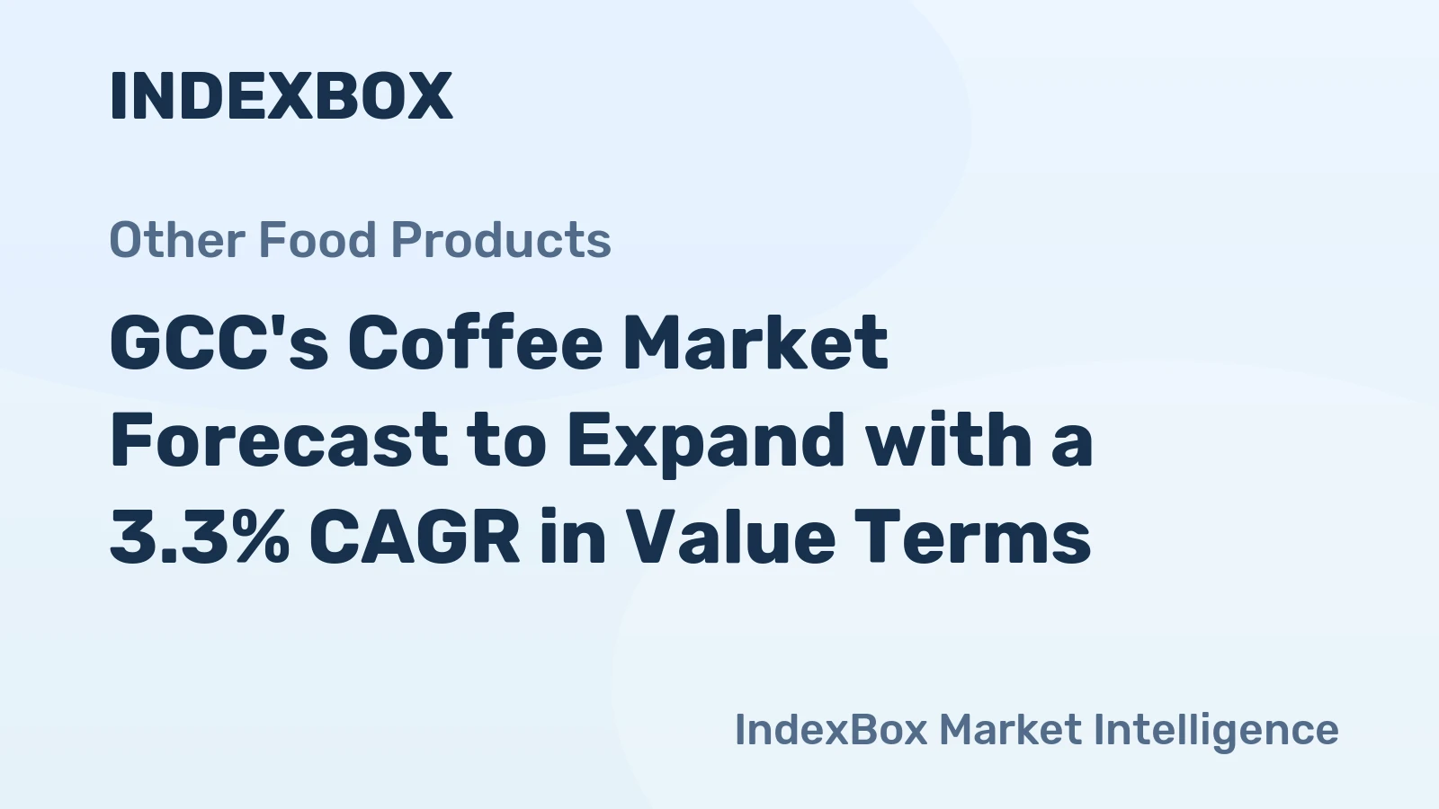 GCC's Coffee Market Forecast to Expand with a 3.3% CAGR in Value Terms