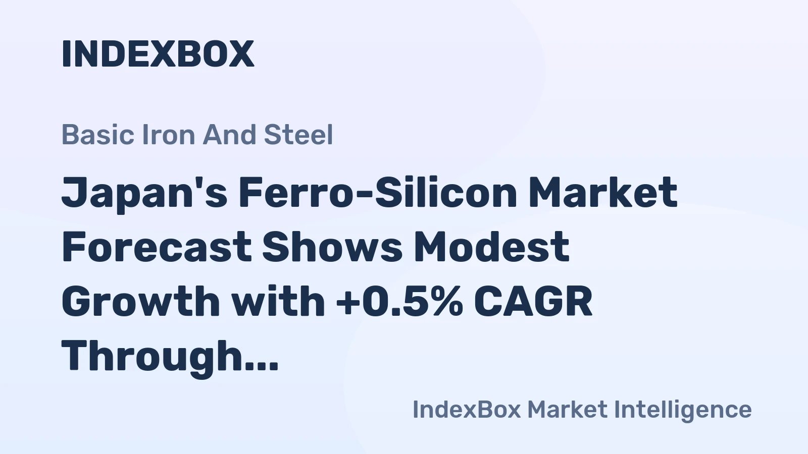 Japan's Ferro-Silicon Market Forecast Shows Modest Growth with +0.5% CAGR Through 2035