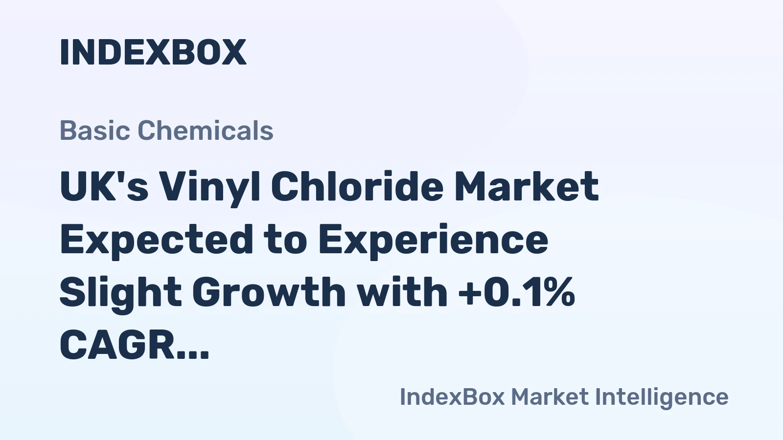 UK's Vinyl Chloride Market Expected to Experience Slight Growth with +0.1% CAGR over the Next Decade