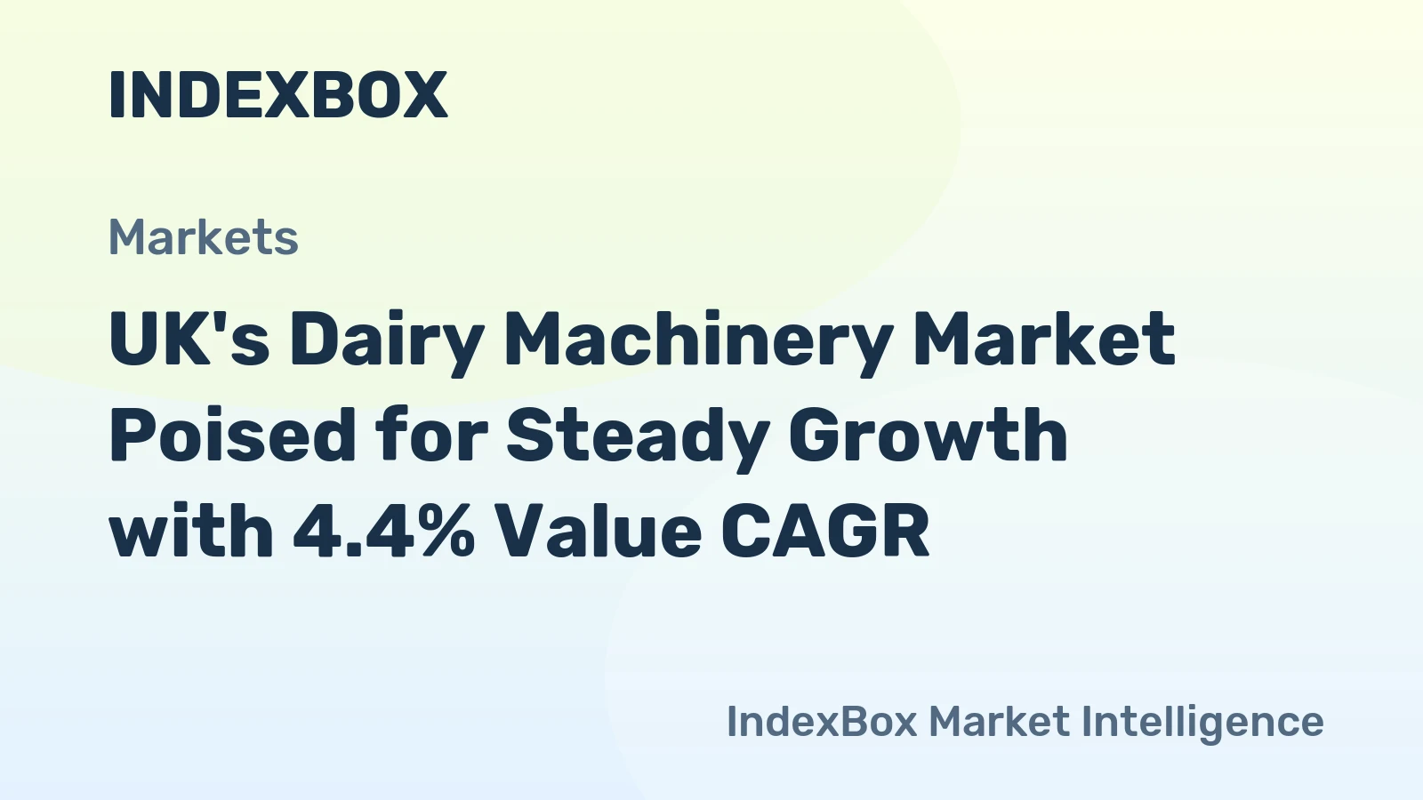 UK's Dairy Machinery Market Poised for Steady Growth with 4.4% Value CAGR