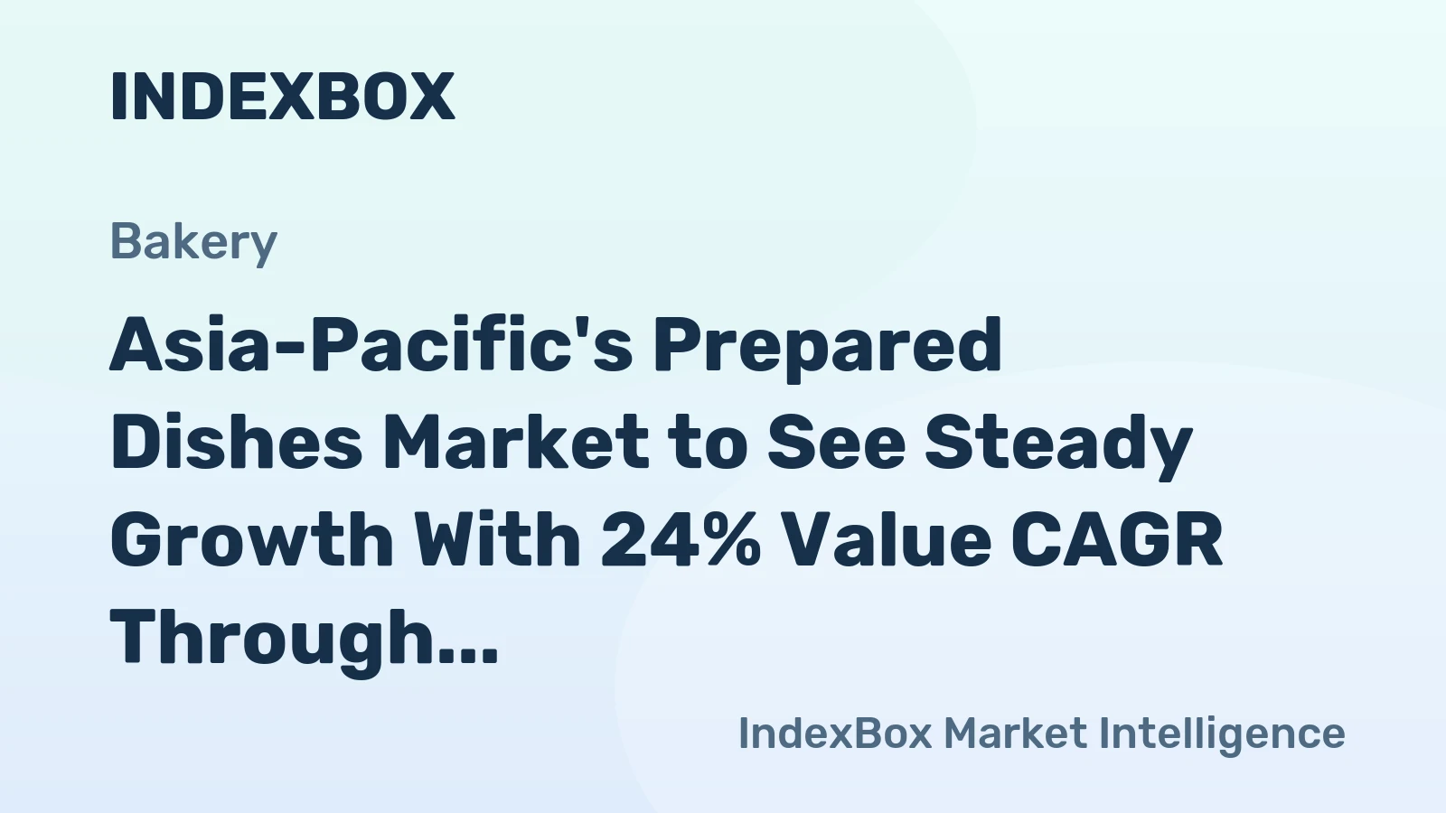Asia-Pacific's Prepared Dishes Market to See Steady Growth With 24% Value CAGR Through 2035