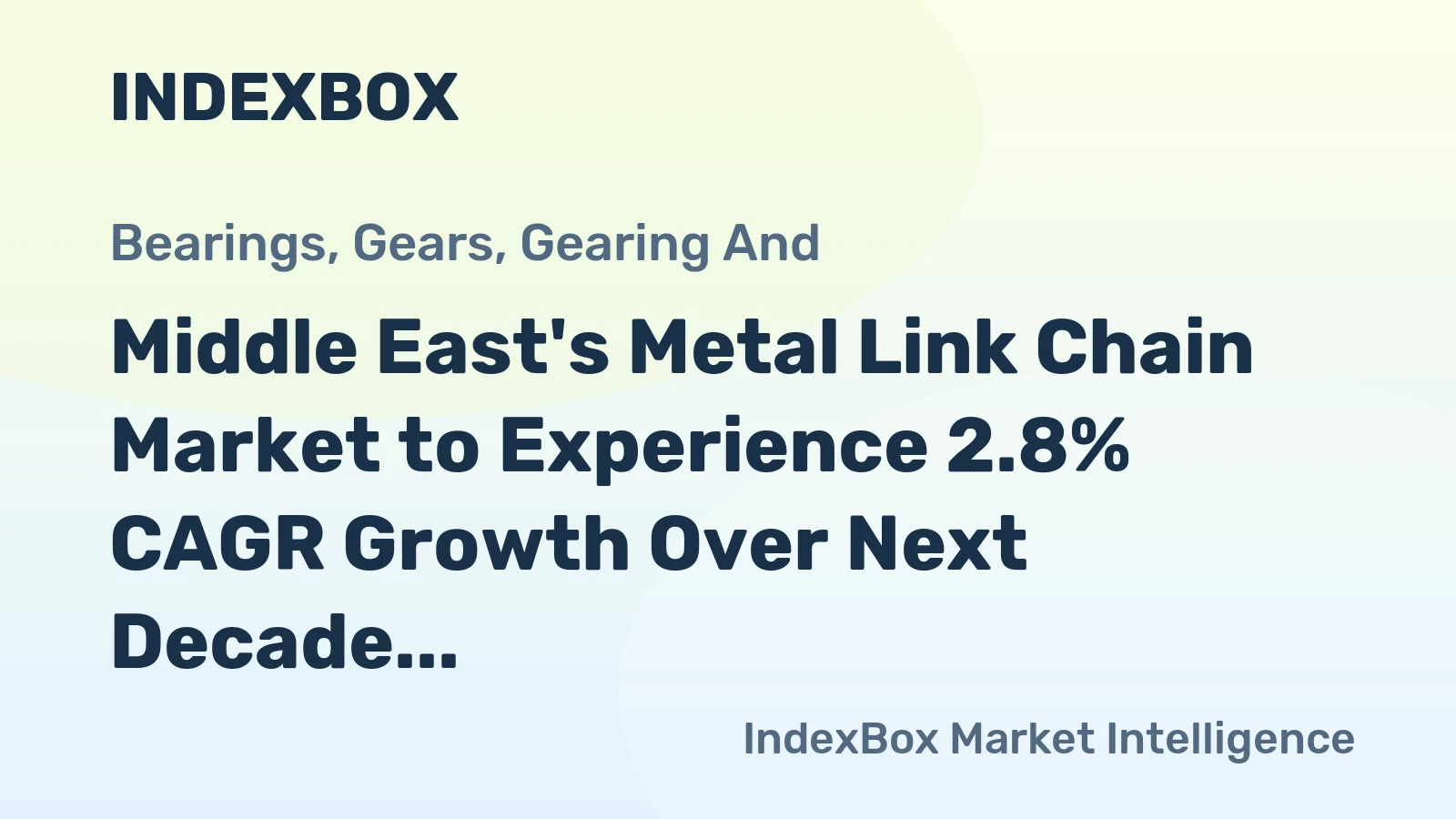 Middle East's Metal Link Chain Market to Experience 2.8% CAGR Growth Over Next Decade