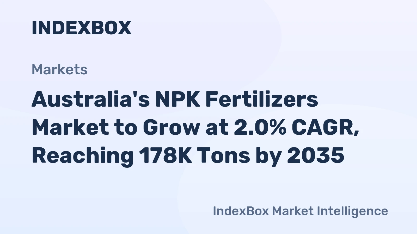 Australia's NPK Fertilizers Market to Grow at 2.0% CAGR, Reaching 178K Tons by 2035