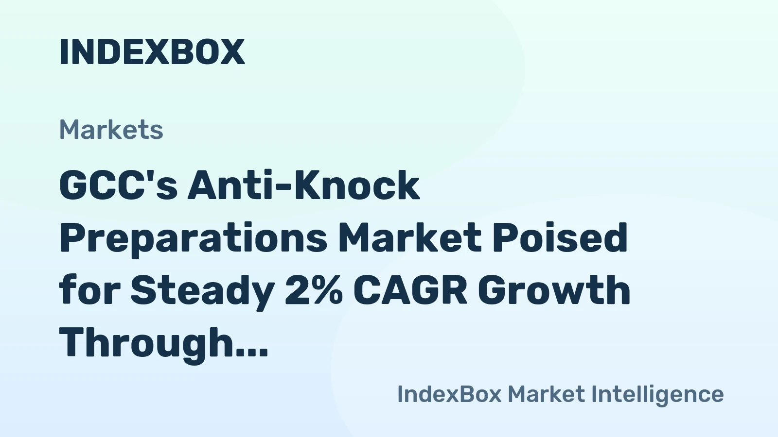 GCC's Anti-Knock Preparations Market Poised for Steady 2% CAGR Growth Through 2035