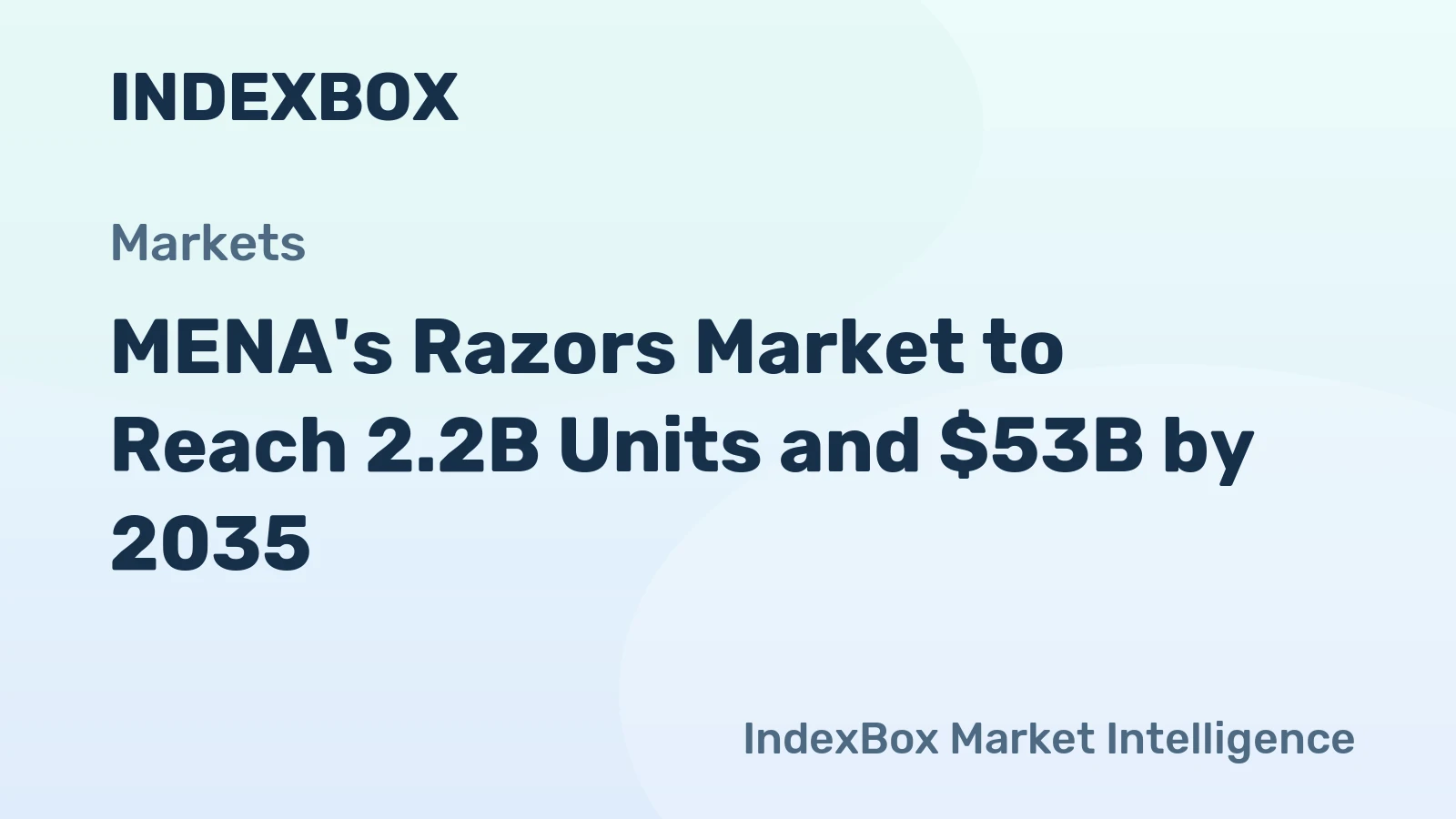 MENA's Razors Market to Reach 2.2B Units and $53B by 2035